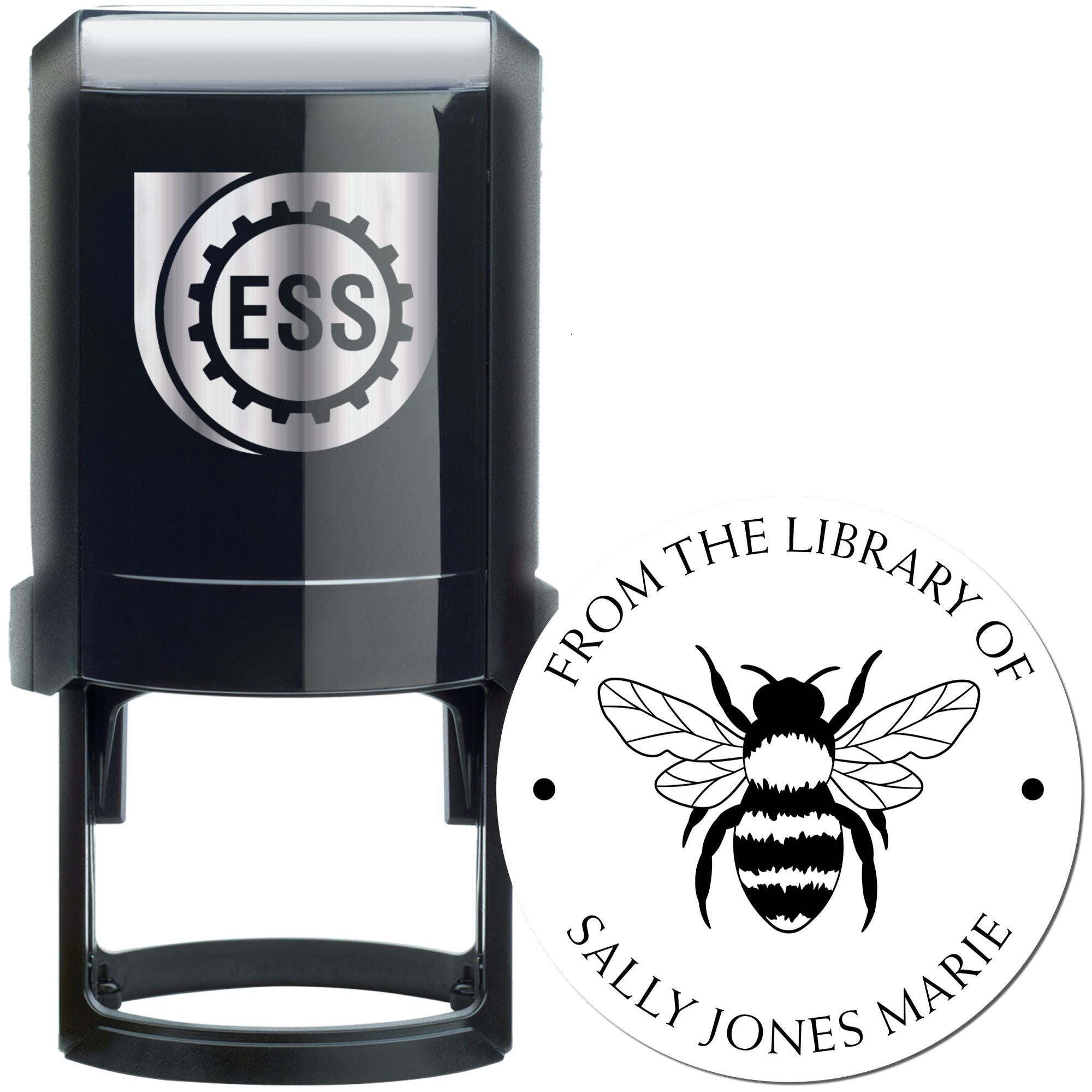 Custom Reader Stamper - Self-Inking Resplendent Hive Personalized Book ...