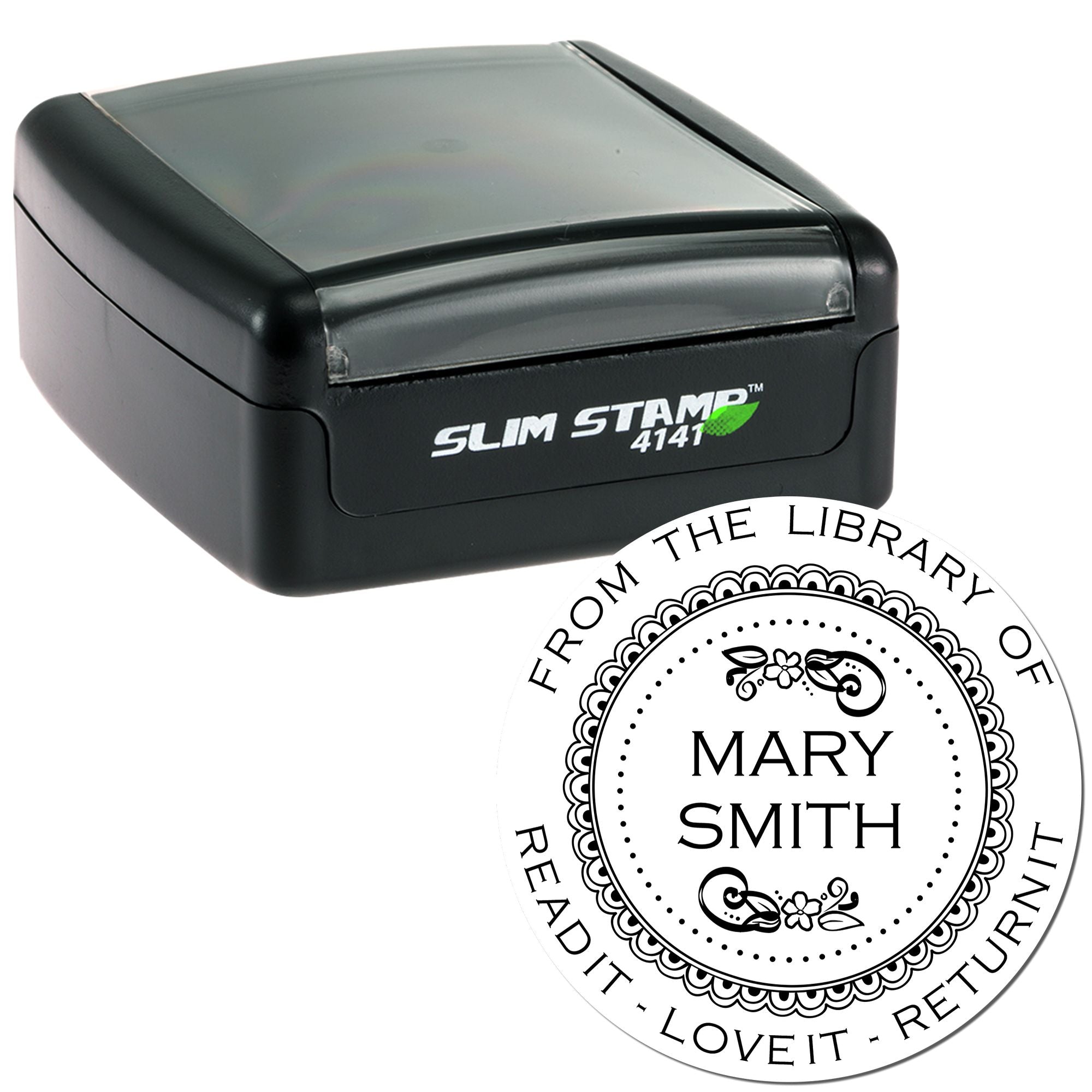Pre-Inked Preppy Name Custom Made Read It Stamp | Engineer Seal Stamps