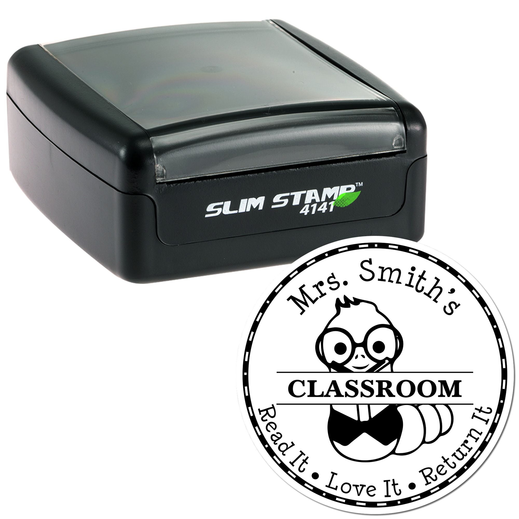 Personalized Pre-Inked Teacher Book Return Stamp - Perfect for Teacher ...