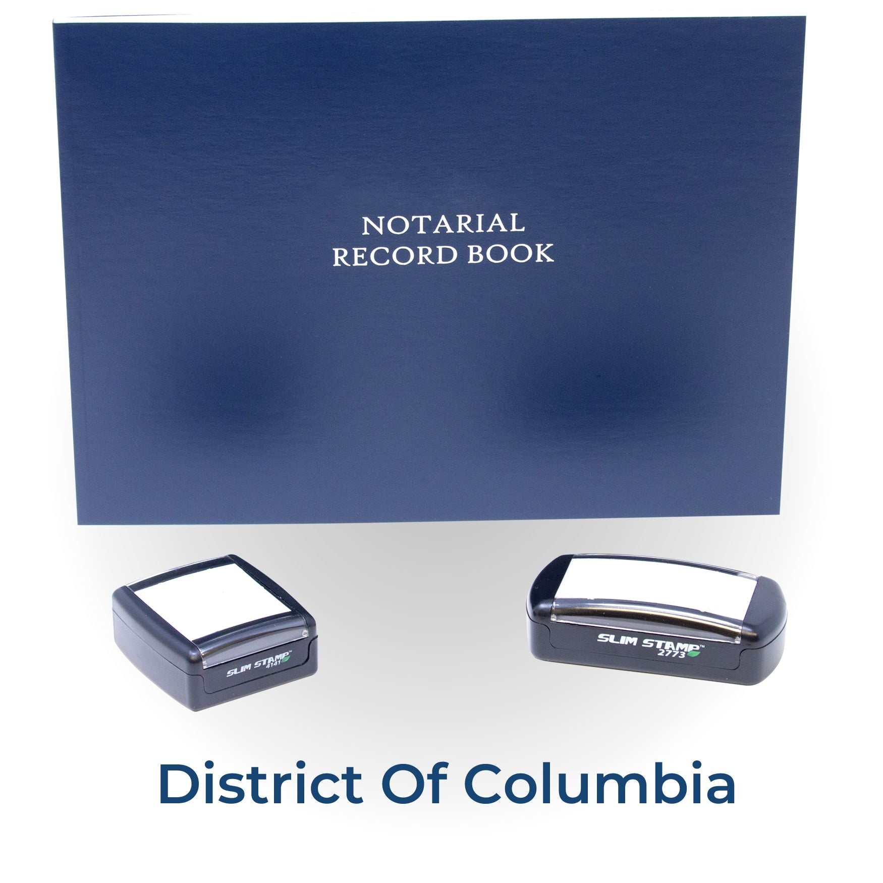 Complete DC Notary Kit with Slim Stamps - Notary Public Seal Stamp for District of Columbia