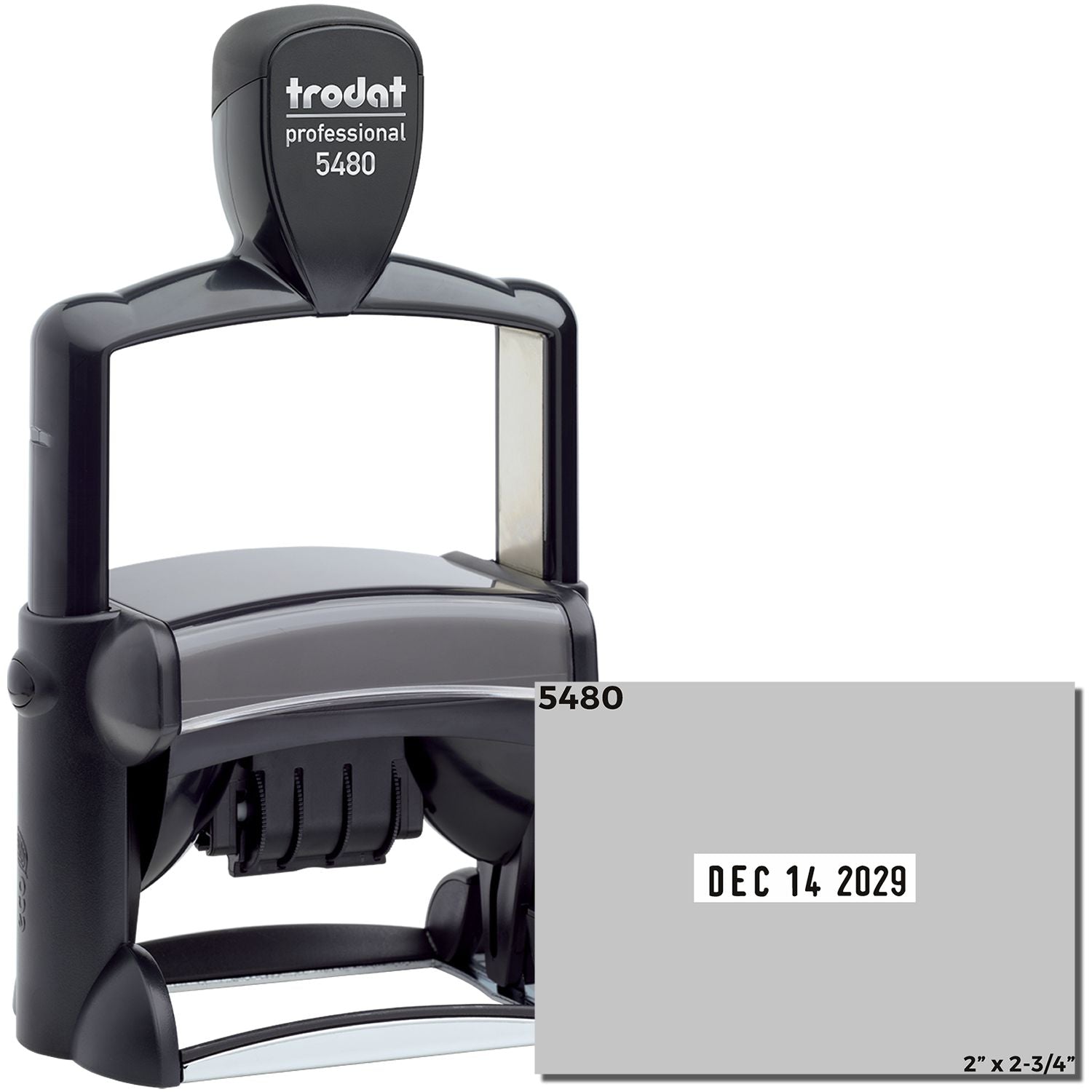 Trodat 5480 Professional Self-Inking Date Stamp for Pharmacy Prescriptions | Heavy-Duty Custom ...