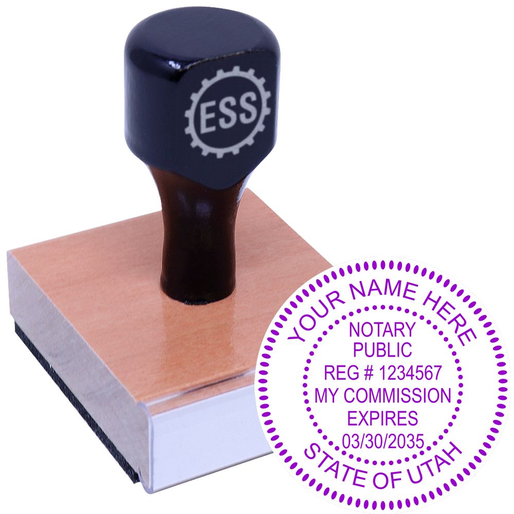 Round Utah Notary Public Seal Stamp | Engineer Seal Stamps