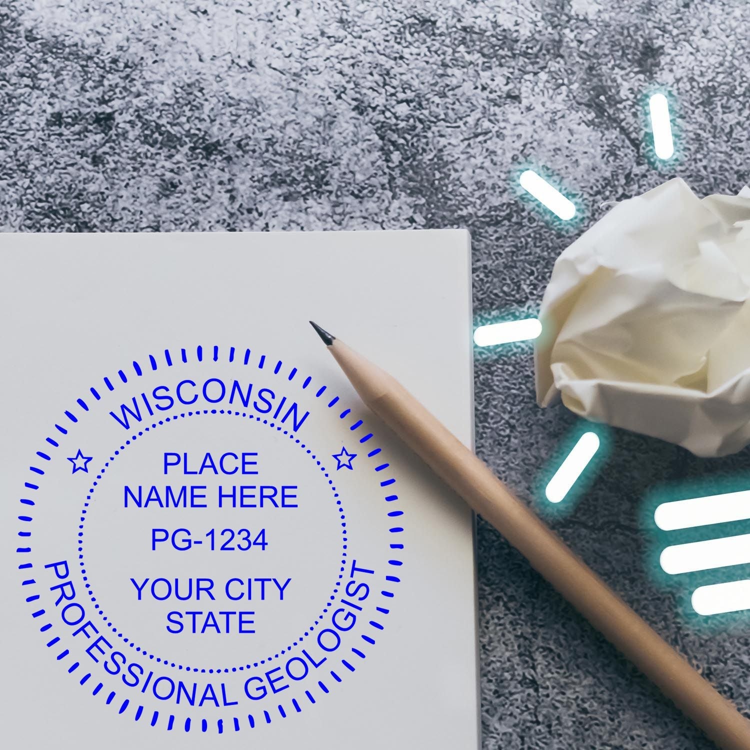 Wisconsin Geologist Stamp and Seal Options | ESS
