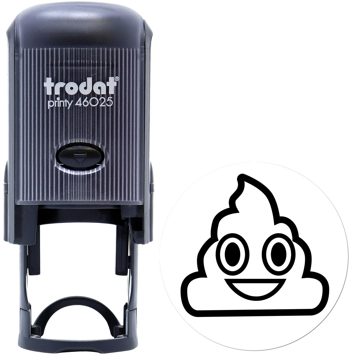 Self-Inking Smiling Poop Emoji Stamp for Scrapbooking - Fun Emojicons ...