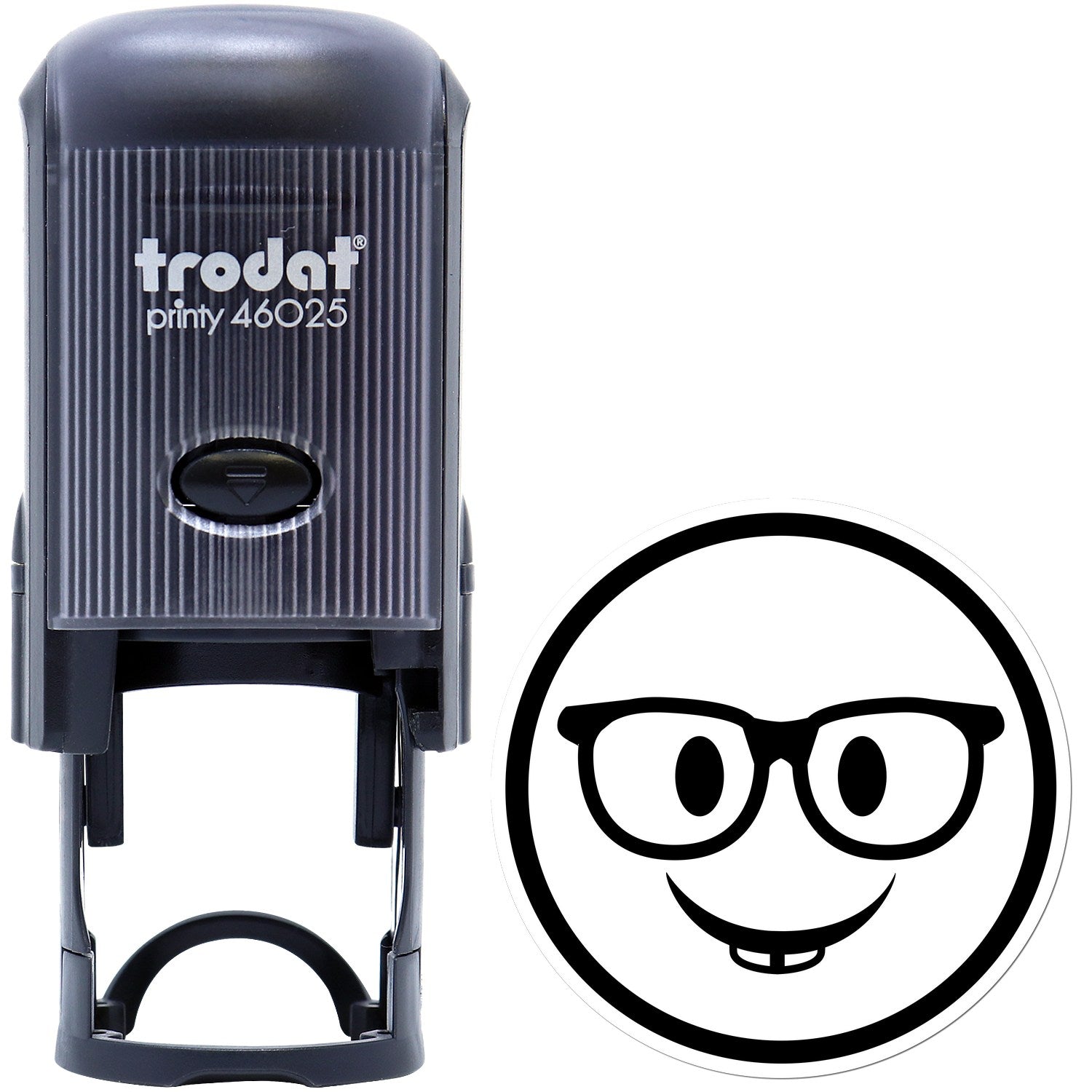 Self-Inking Wise Guy Smiley Emoji Stamp - Perfect for Stationery ...