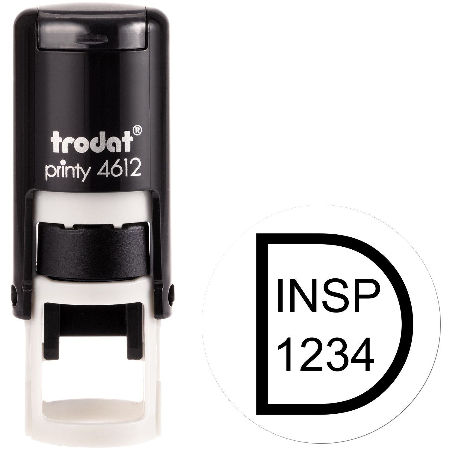 Ready to Print Inspection Stamp - Extra Small Self-Inking 1/2 Diameter ...