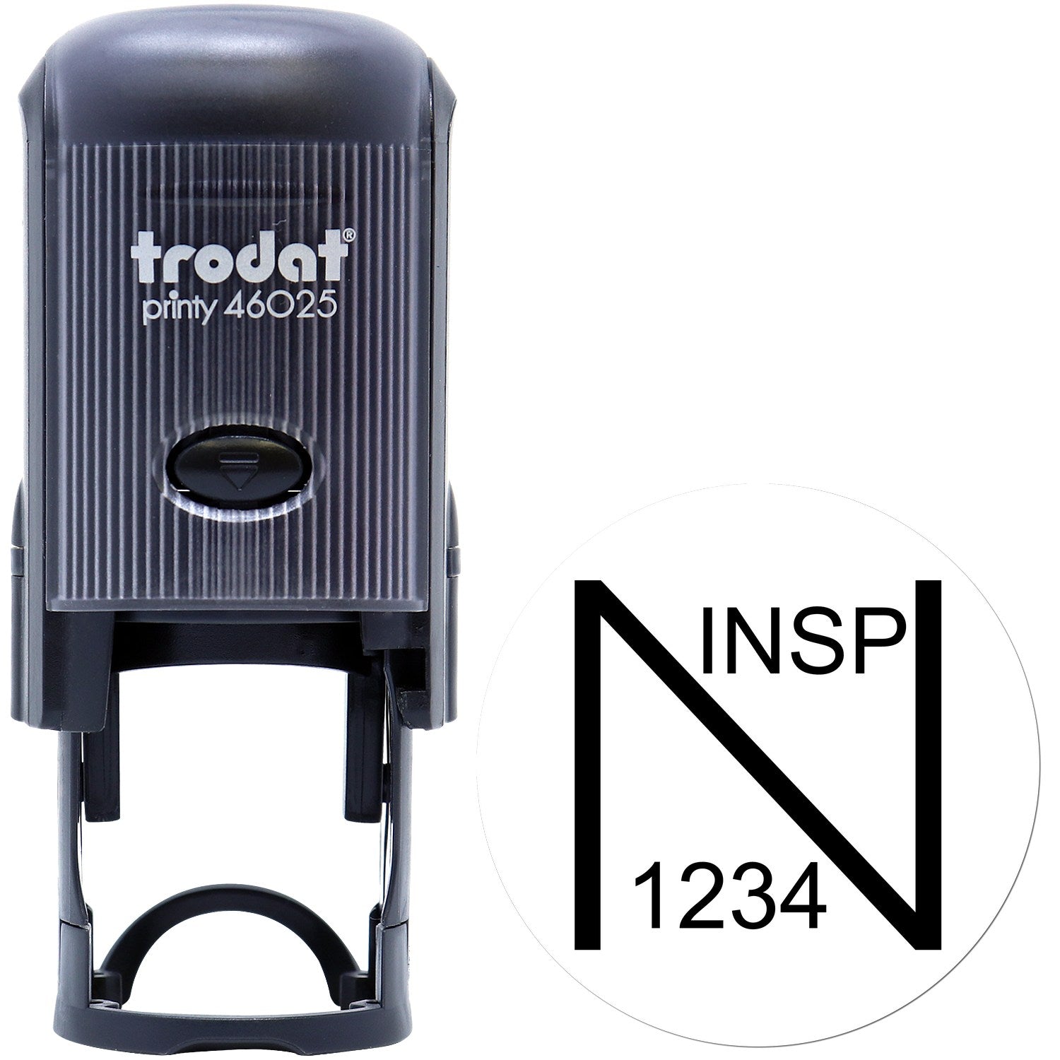 Compact Quality Checked Inspection Stamp - Large Self-Inking 1 Inch ...