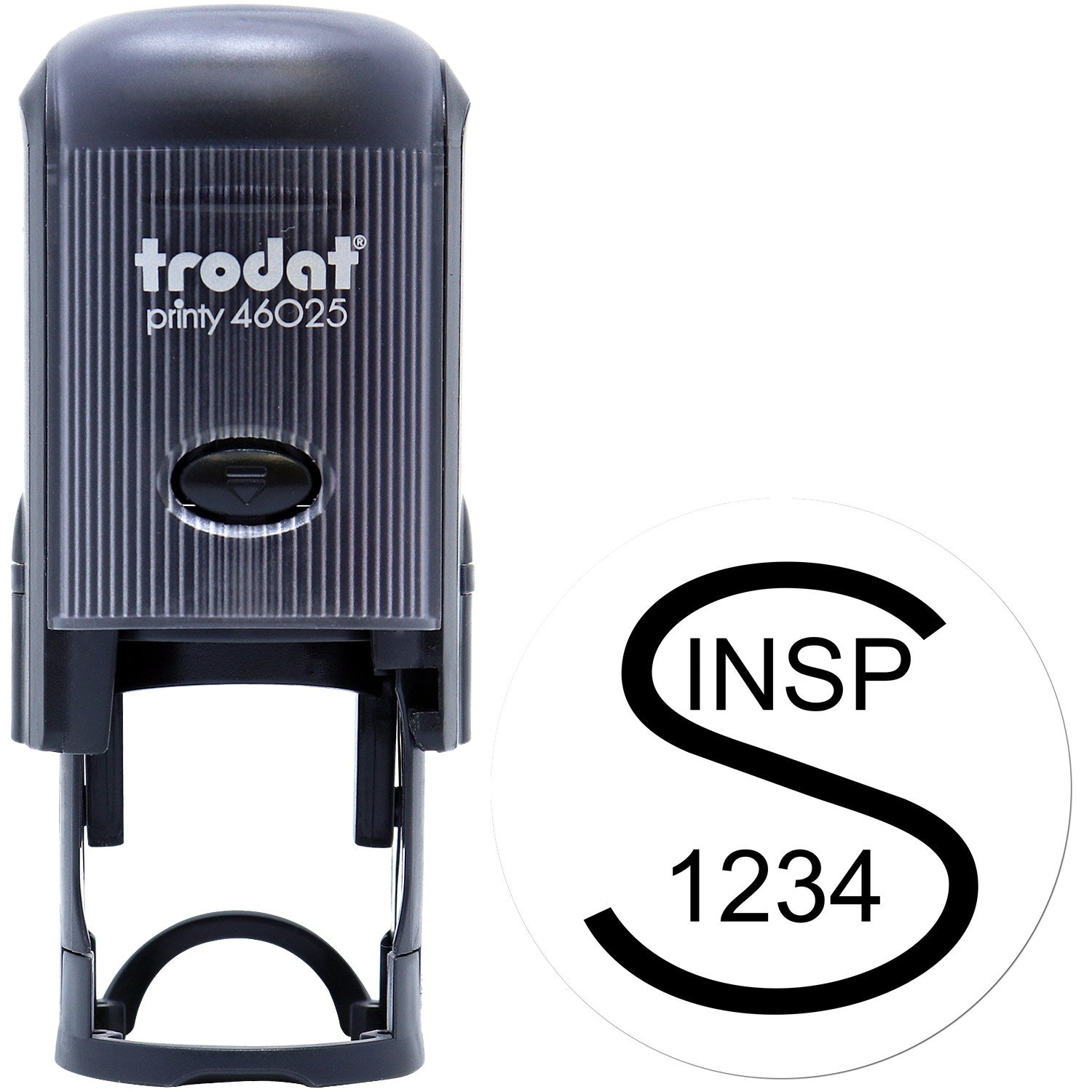 Durable 1 Inch Self-Inking Inspection Approval Stamp with Ink Pad ...