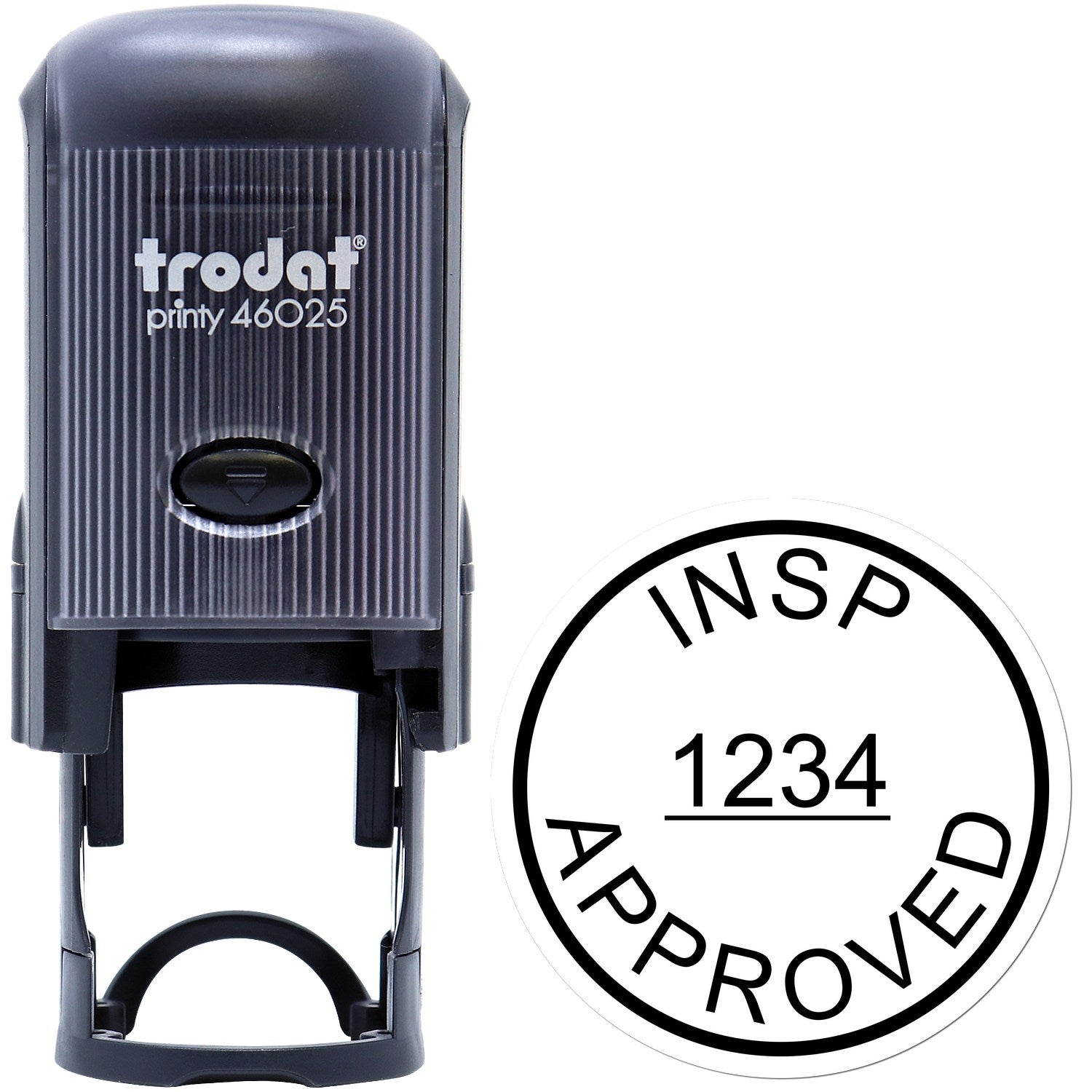 Large Self-Inking QA Approved Conformity Stamp - Round 1 Inch Diameter ...