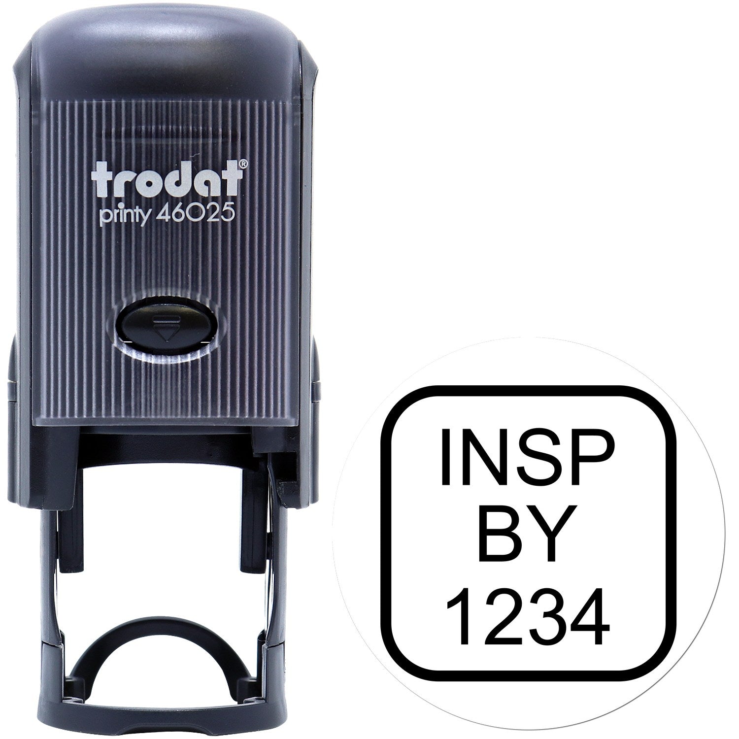 Large Self-Inking Rounded Square Inspection Stamp - 1 Inch Quality ...