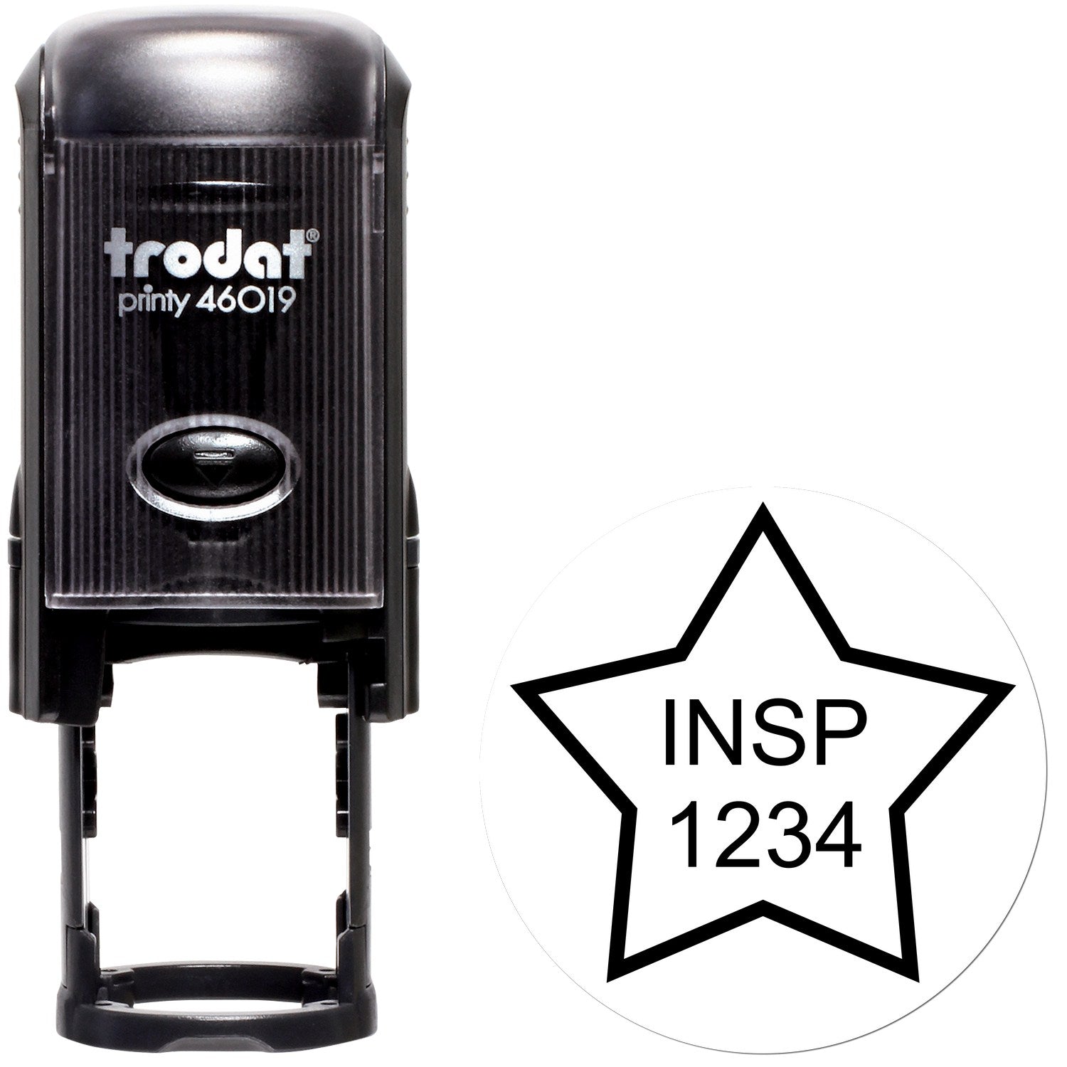 Customizable Quality Control Star Inspection Stamp - 3/4 Self-Inking ...