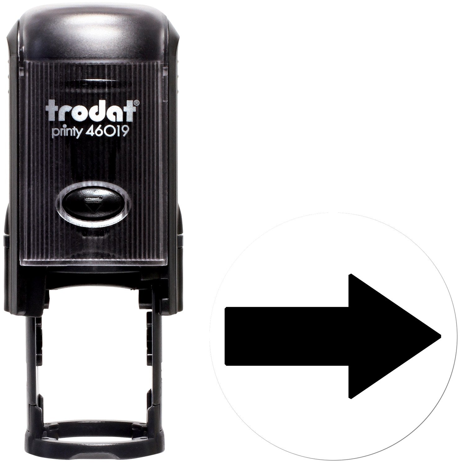 Custom Self-Inking Inspection Stamp - Approved Arrow Seal, 3/4 Diameter ...