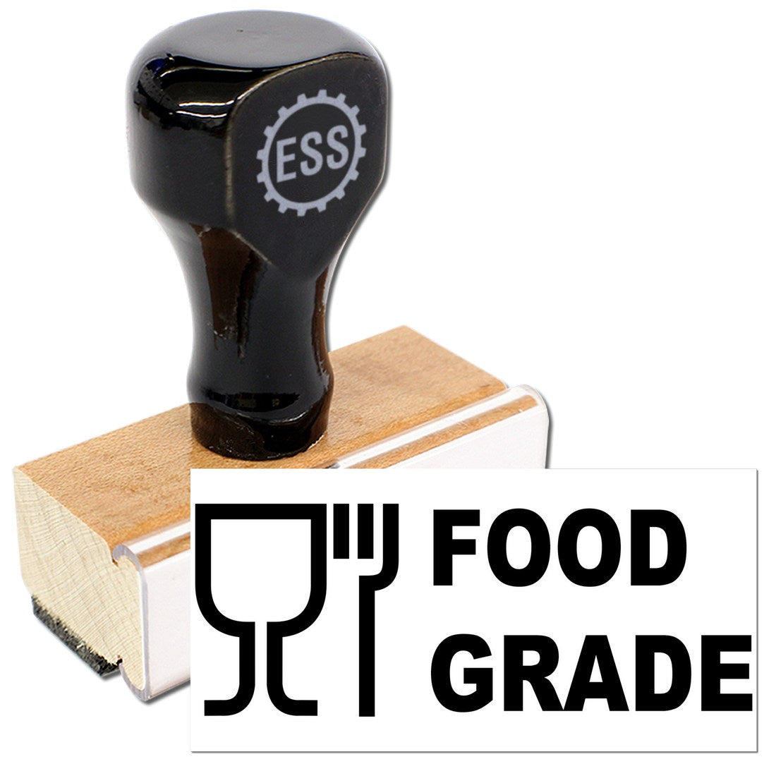 Premium Wood Handle Certified Food Grade Rubber Stamp for Freight ...