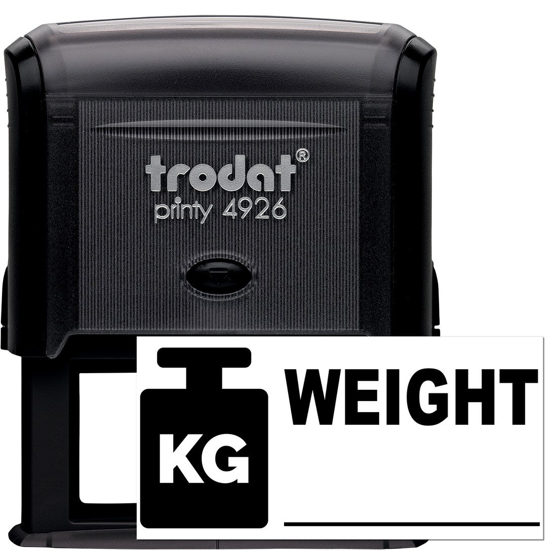 Self-Inking Weight Label Stamp for Efficient Packaging & Tracking ...