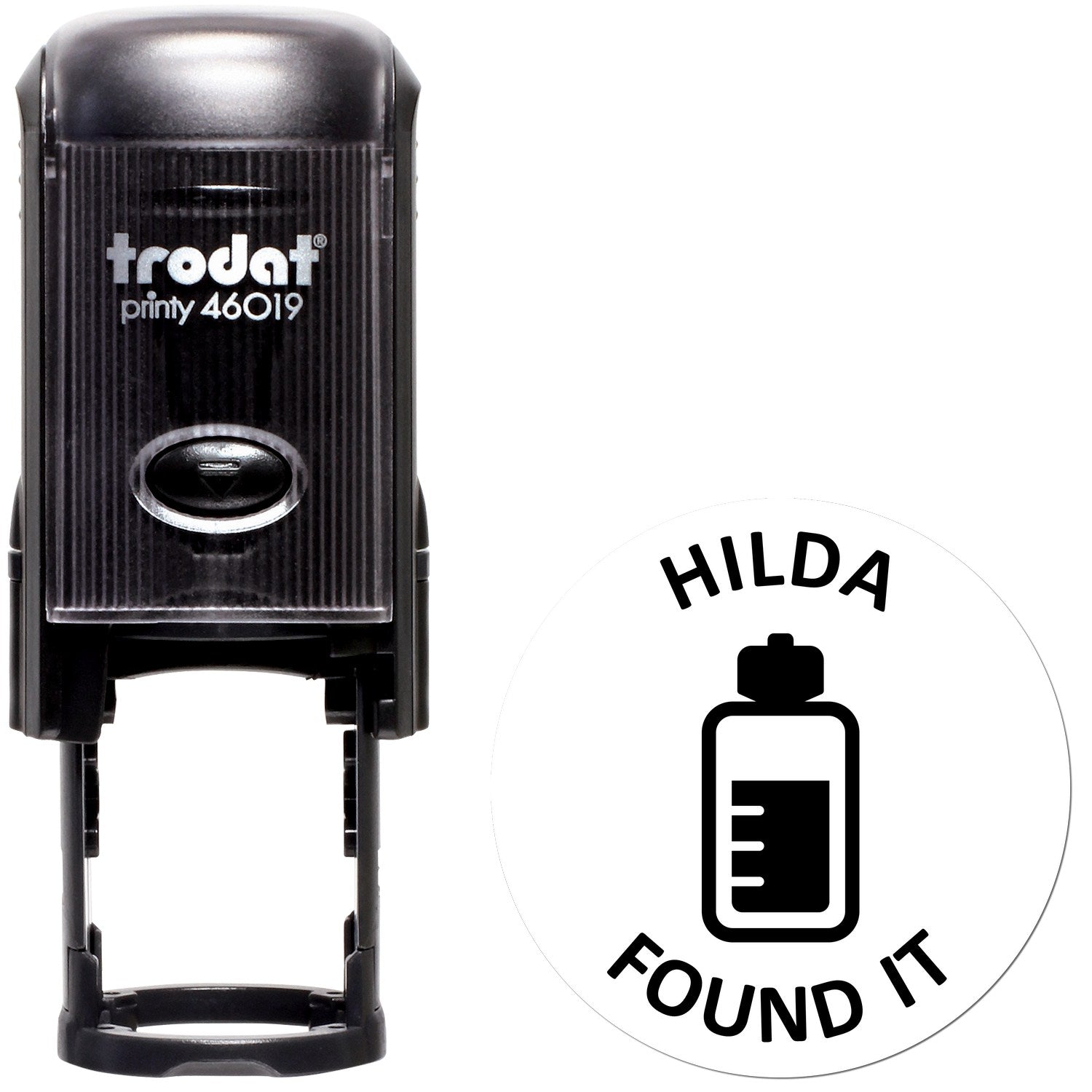 Custom Self-Inking Geocache Stamp - Circle Design for GIS Professionals