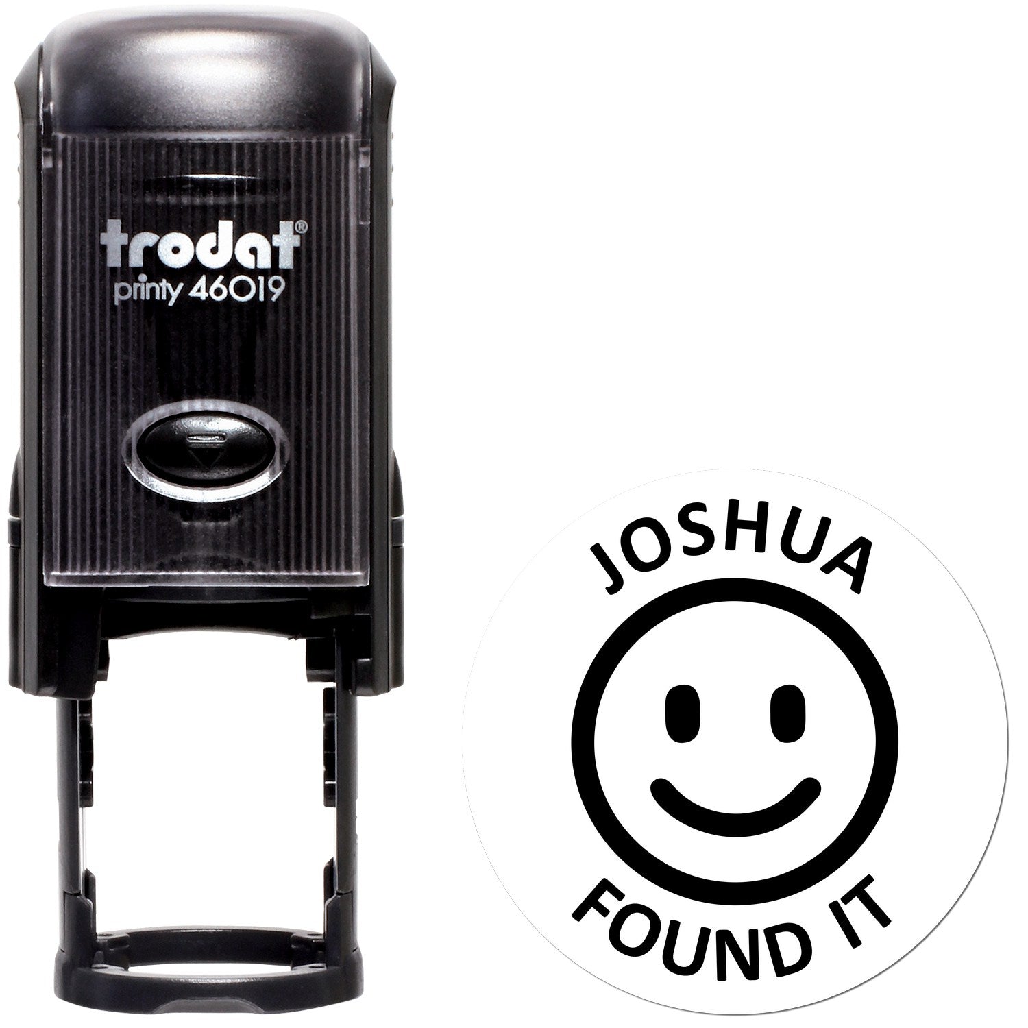Thanks For The Cache - Self-Inking Geocaching Stamp | Smiley Face Log ...