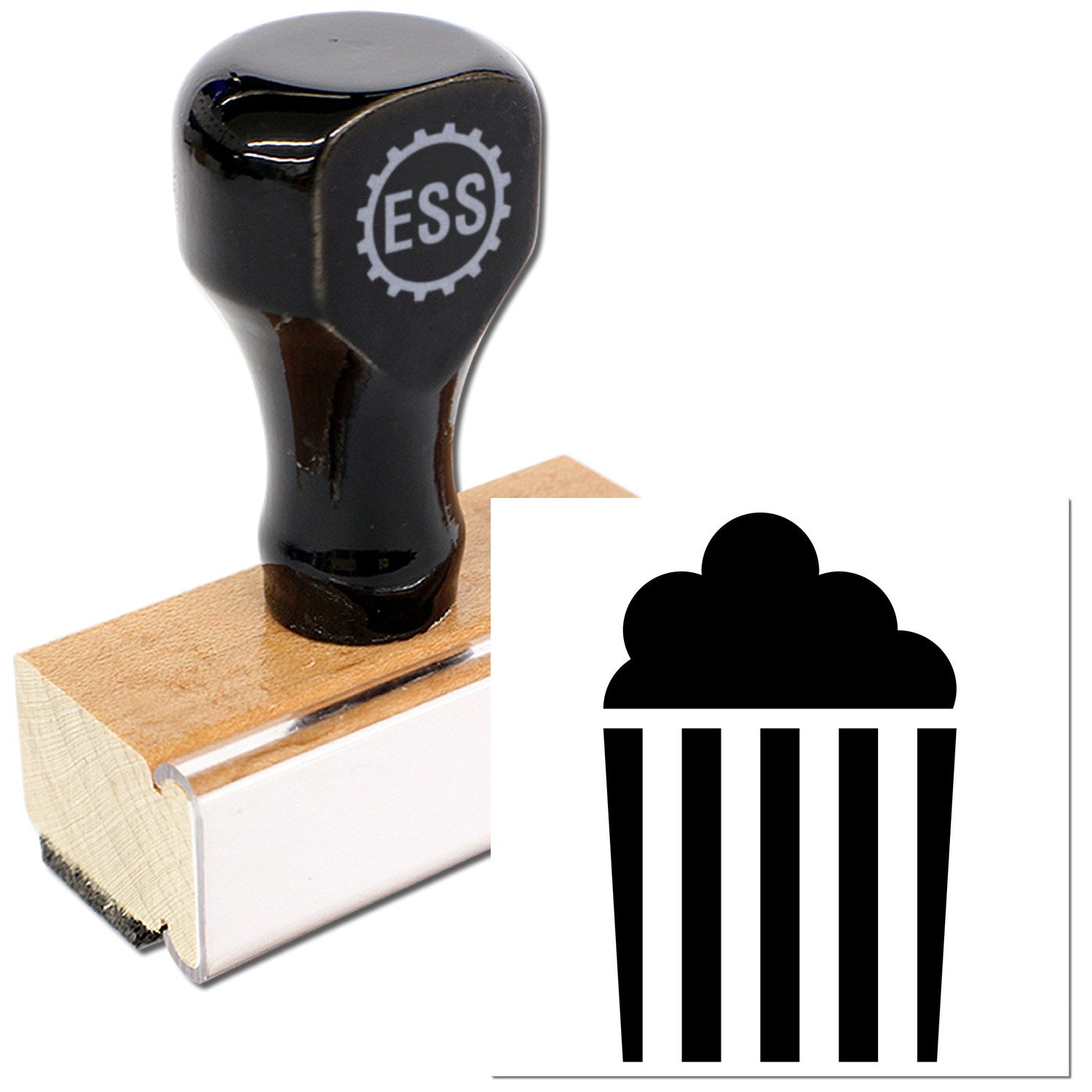 Wood Handle Popped Punch Card Rubber Stamp - Perfect Loyalty Card ...