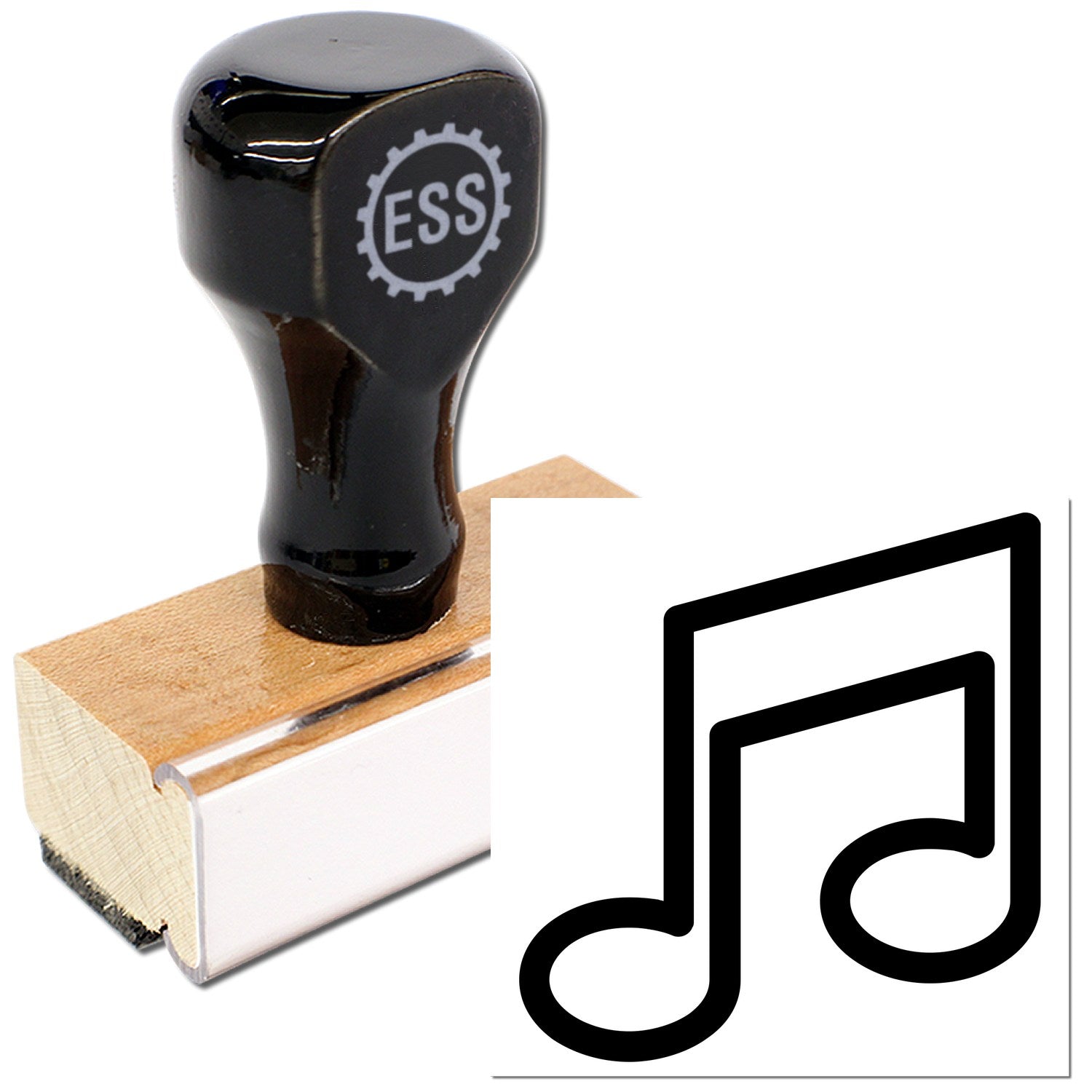 Wood Handle Melody Mark Rubber Stamp for Loyalty Cards - Perfect ...