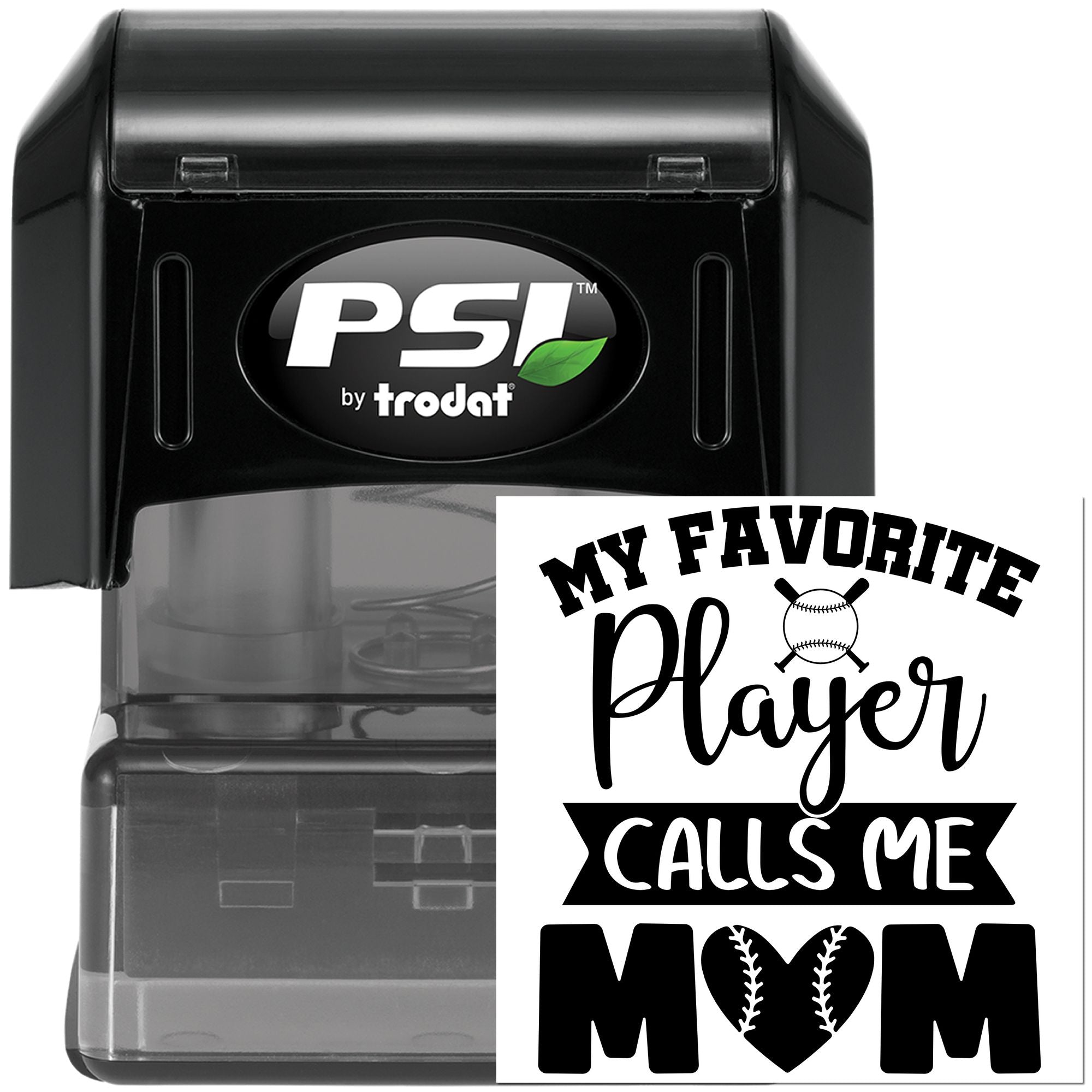 Pre-Inked Baseball Mom Pride Scrapbook Stamp | Engineer Seal Stamps