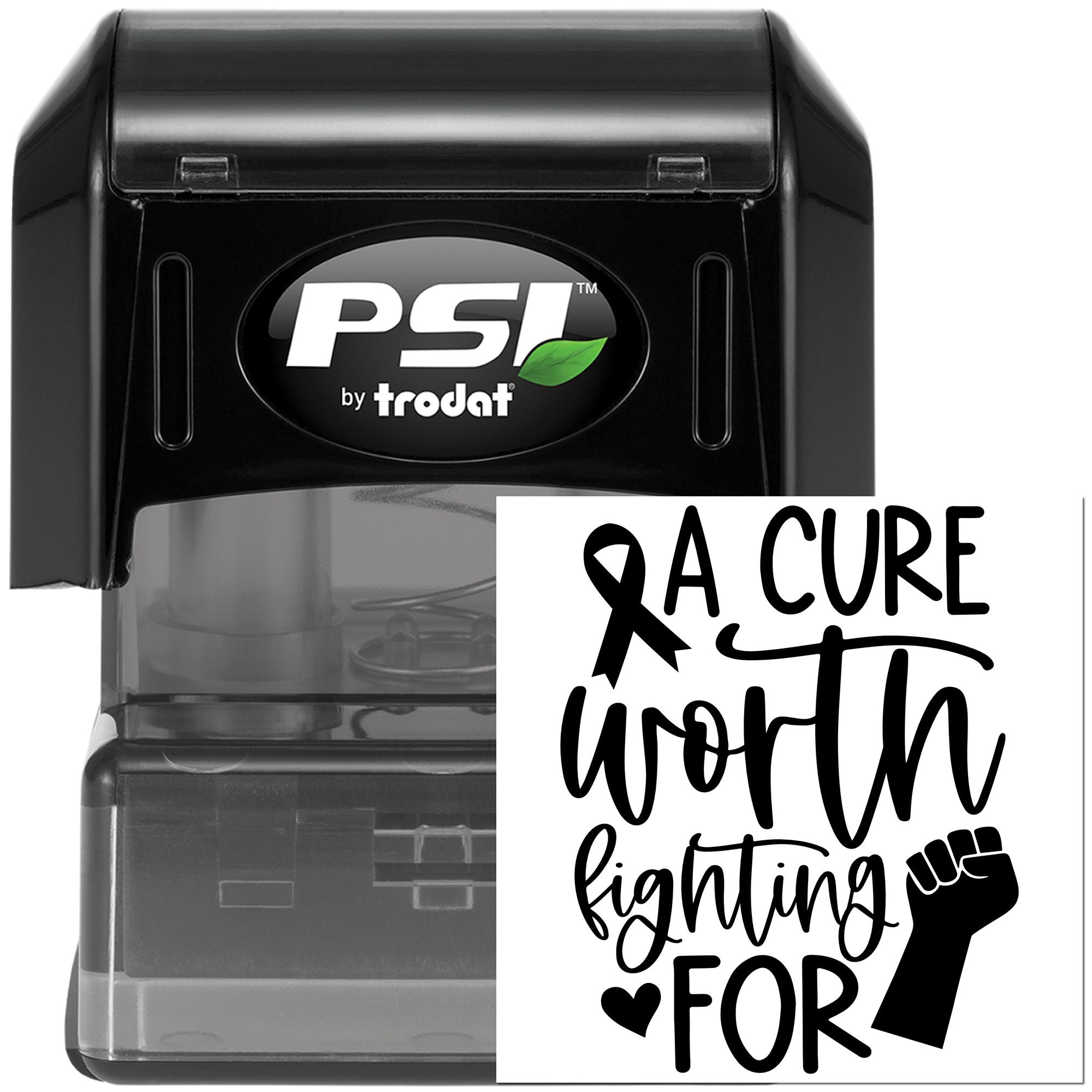 Pre-Inked Worth Fighting For Resilience Sentiment Stamp, Inspirational ...