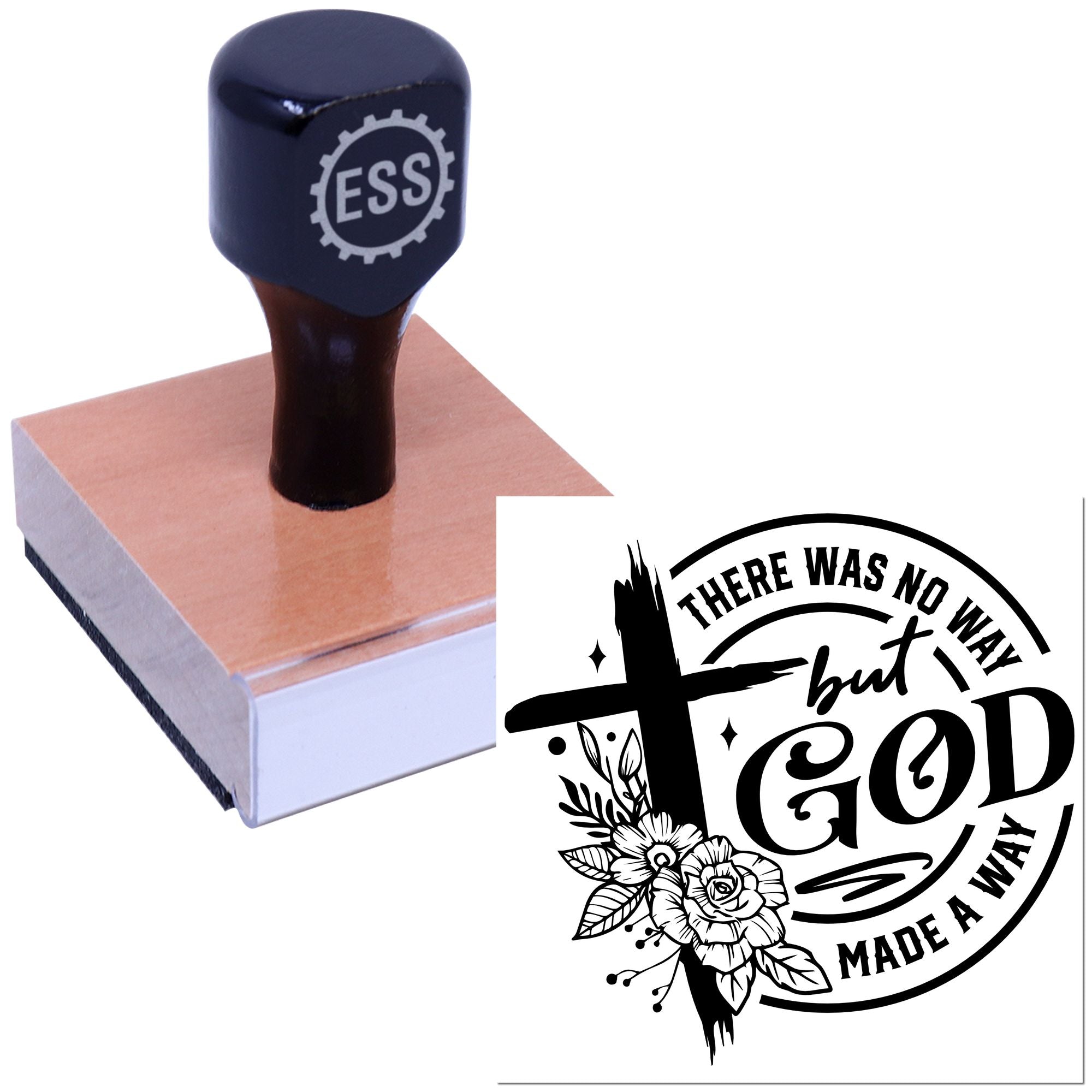 Divine Waymaker Rubber Stamp for Christian Scrapbook & Cardmaking Stamp