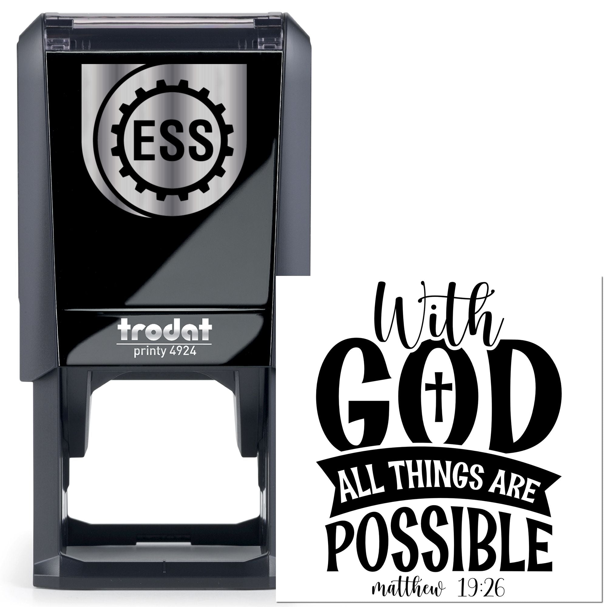 Self-Inking Divine Promise Christian Card-Making Stamp for Church Event ...