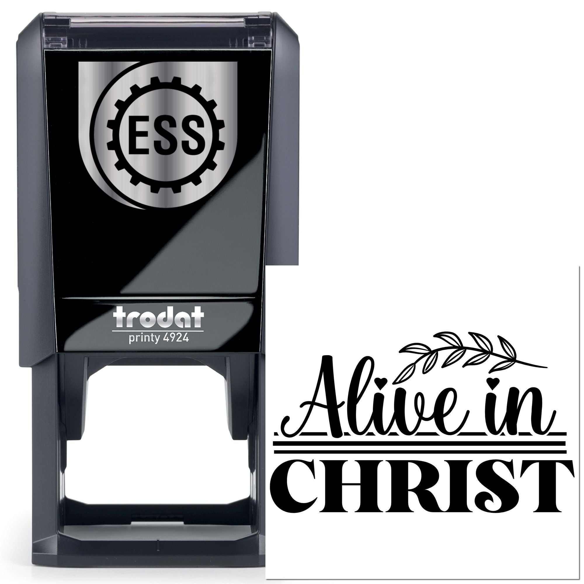 Christ Alive Self-Inking Stamp For Church Office & Christian Craft Stamp