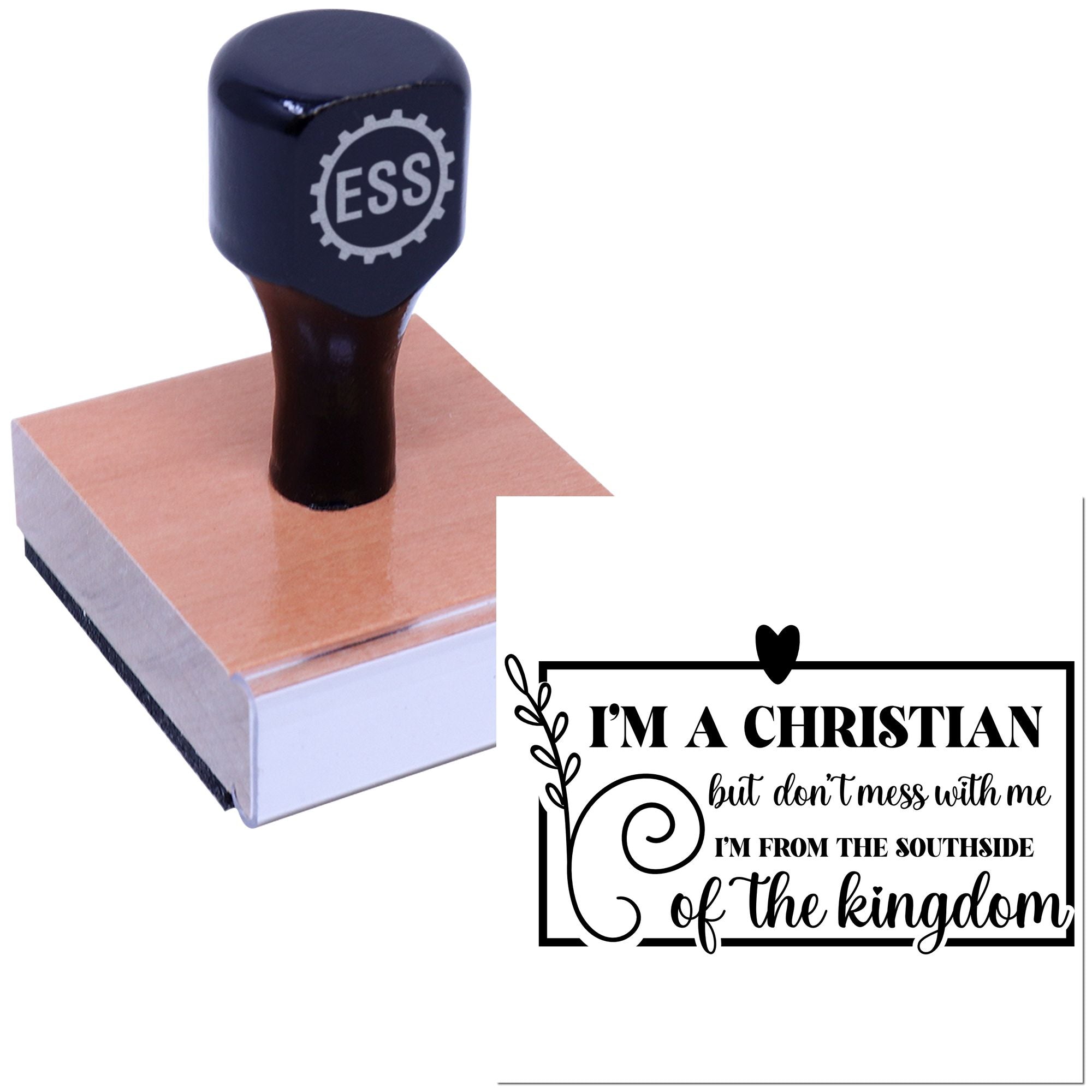 Kingdom Southside Defender Rubber Stamp for Scrapbookers and Card Makers