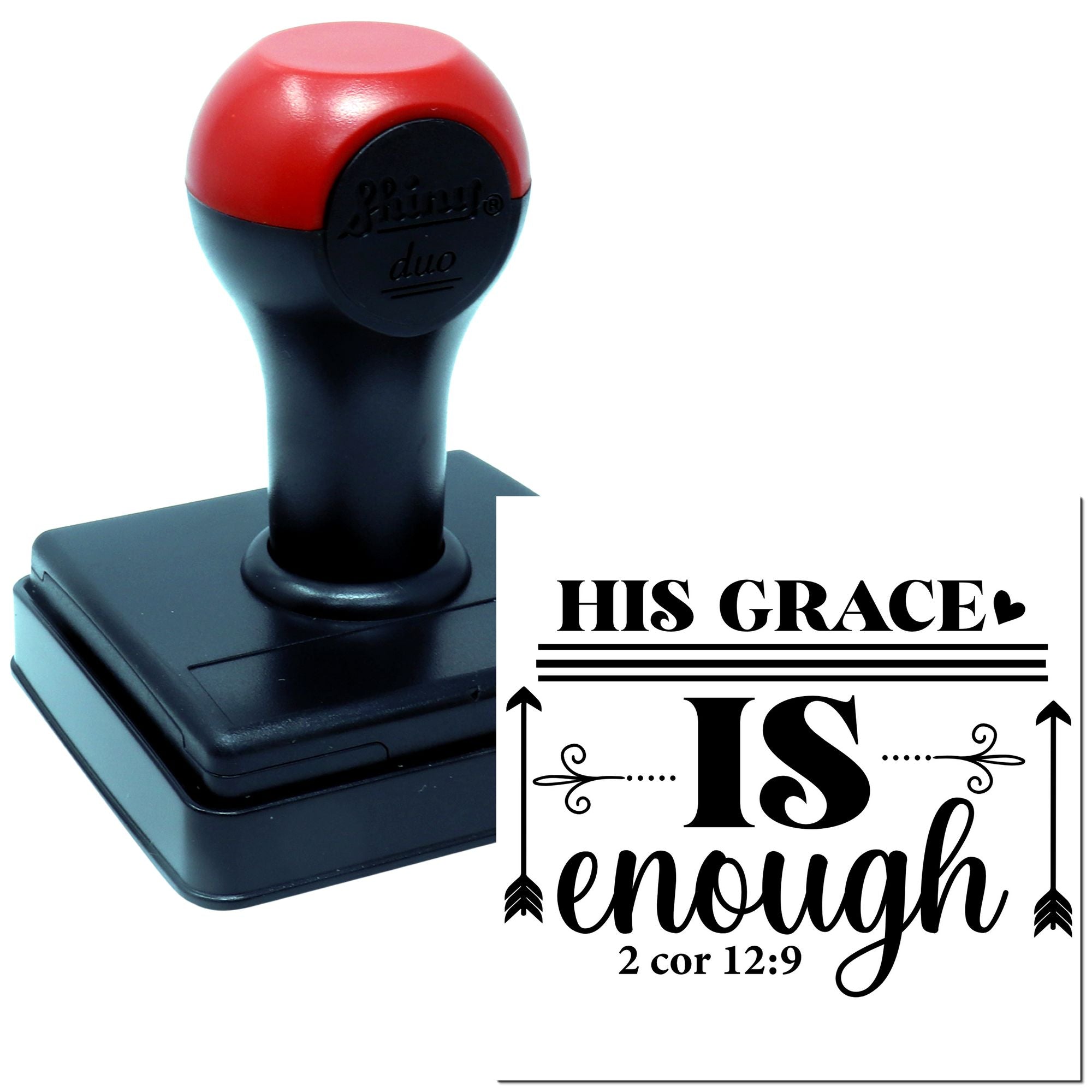 His Grace Is Always Enough Hand Stamp - Christian Cardmaking Stamp ...