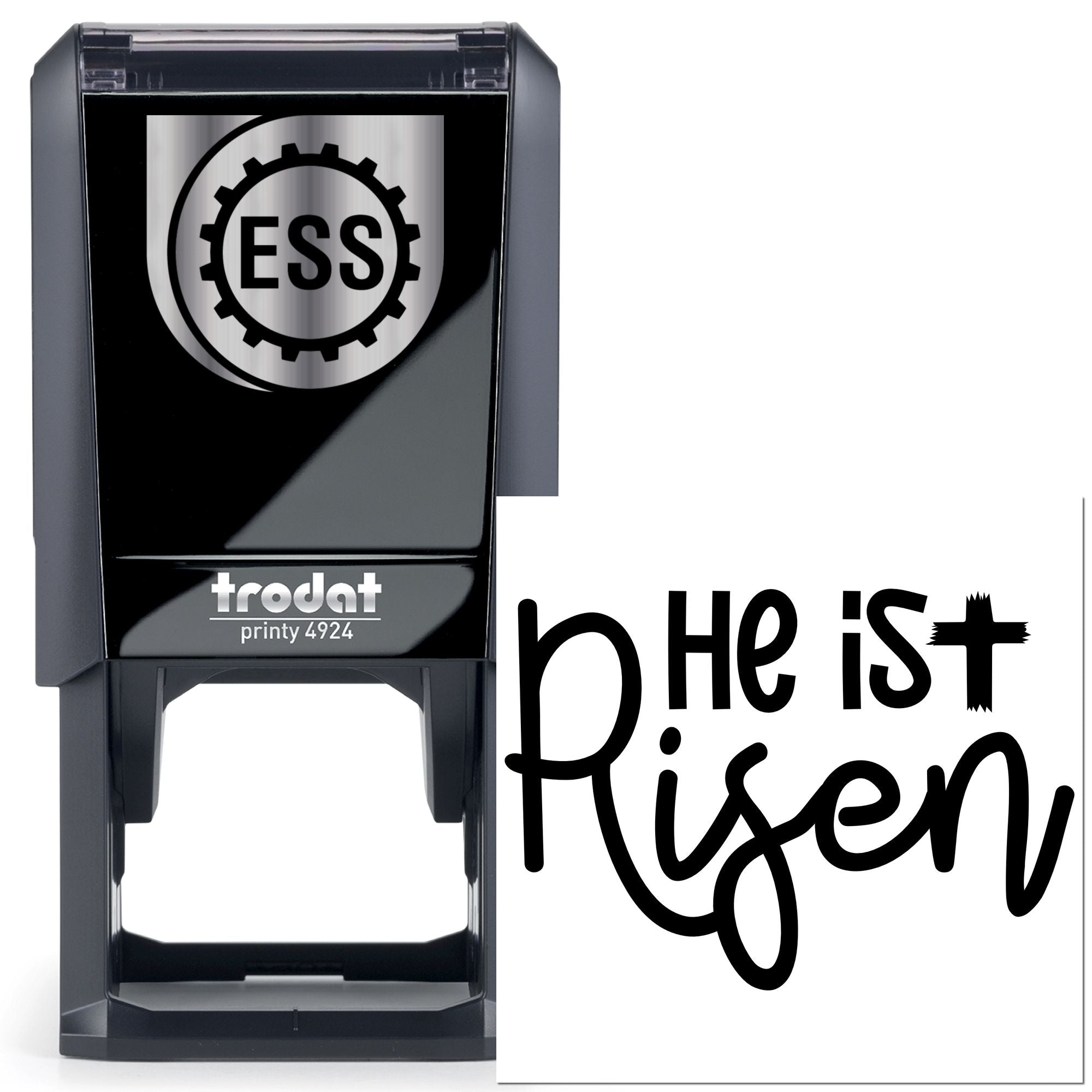 Risen Christ Self-Inking Stamp Christian Note Card Stamp for Church Offices