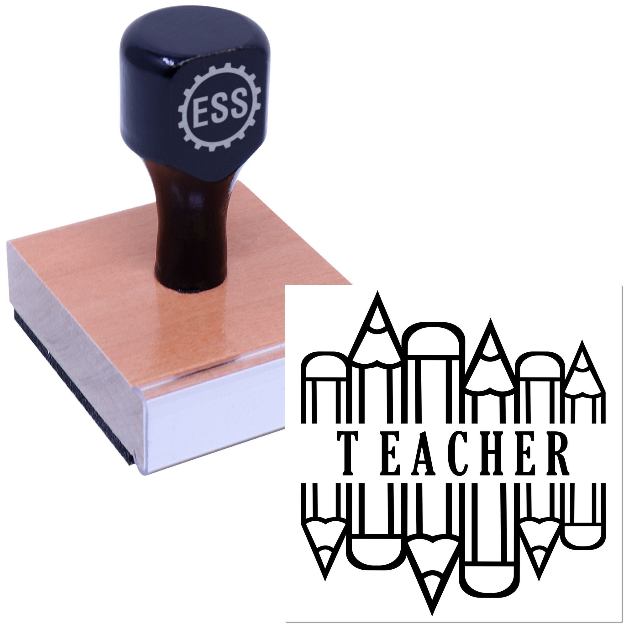 Teacher Reflection Stamp - Homeschool Pencil Stamp for Elementary Teachers