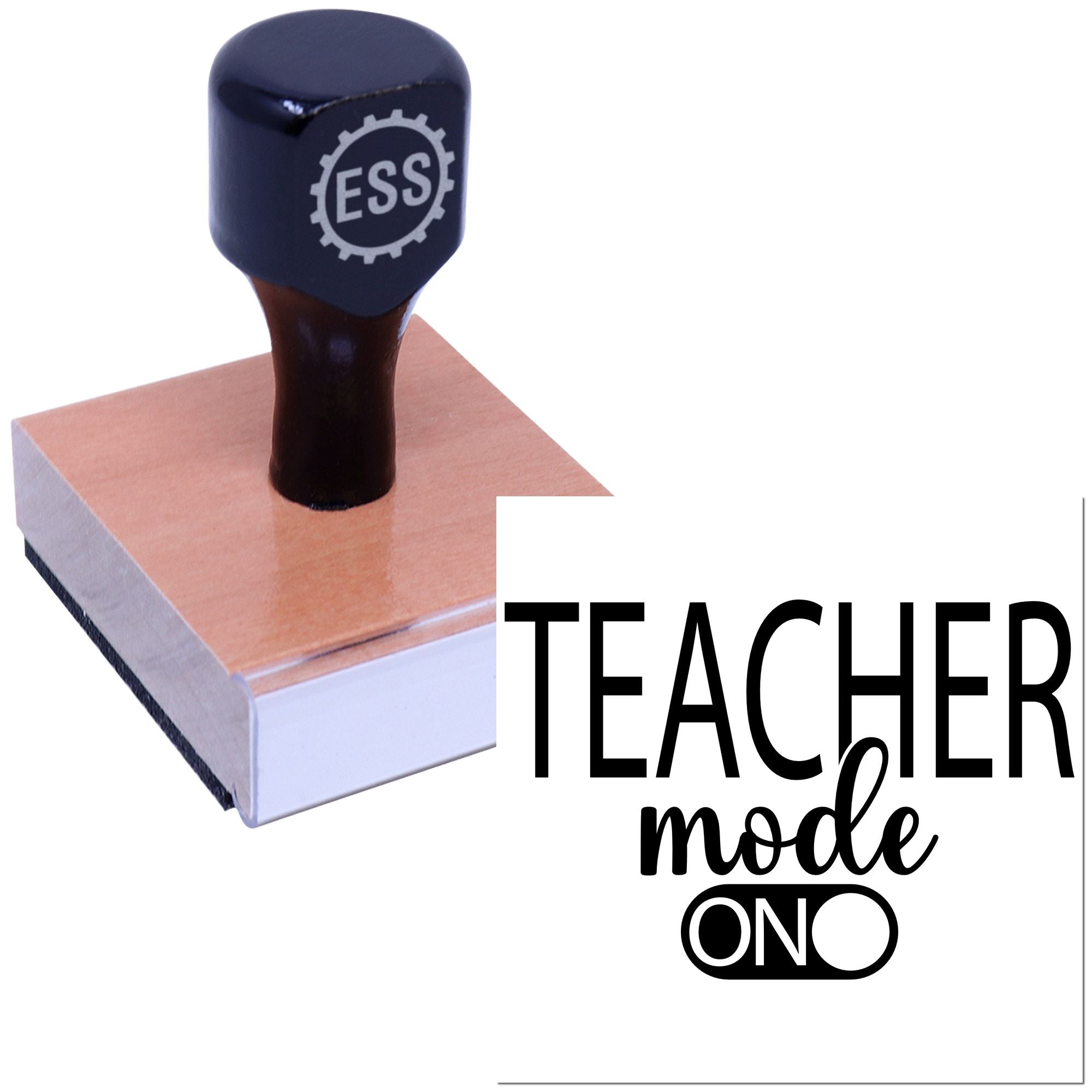 Teacher Mode Rubber Stamp - Activated Design for K-12, Homeschool ...