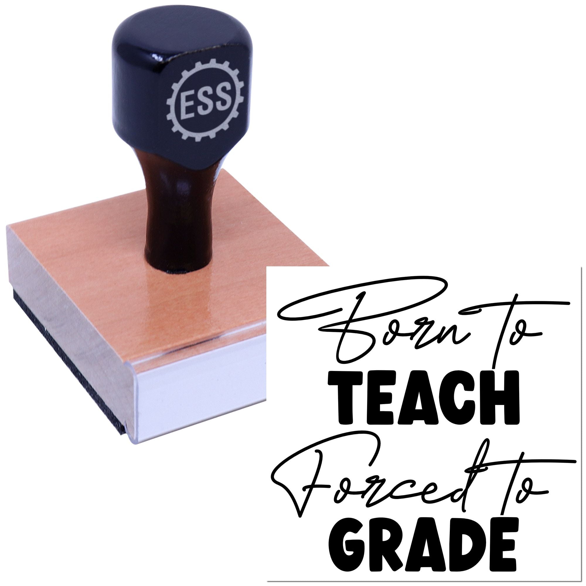 Grading Teacher Stamp and School-Themed Scrapbook Stamp for Classroom ...
