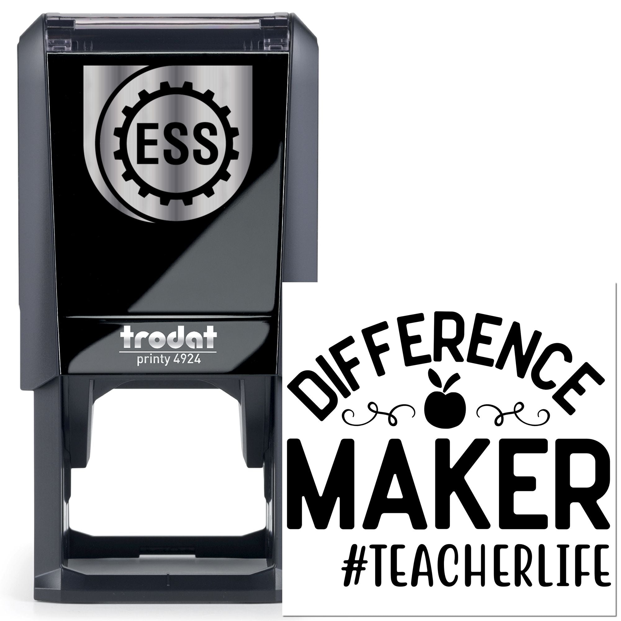 Bullet Journal Self-Inking Stamp, Teacher Achievement Tracking Stamp