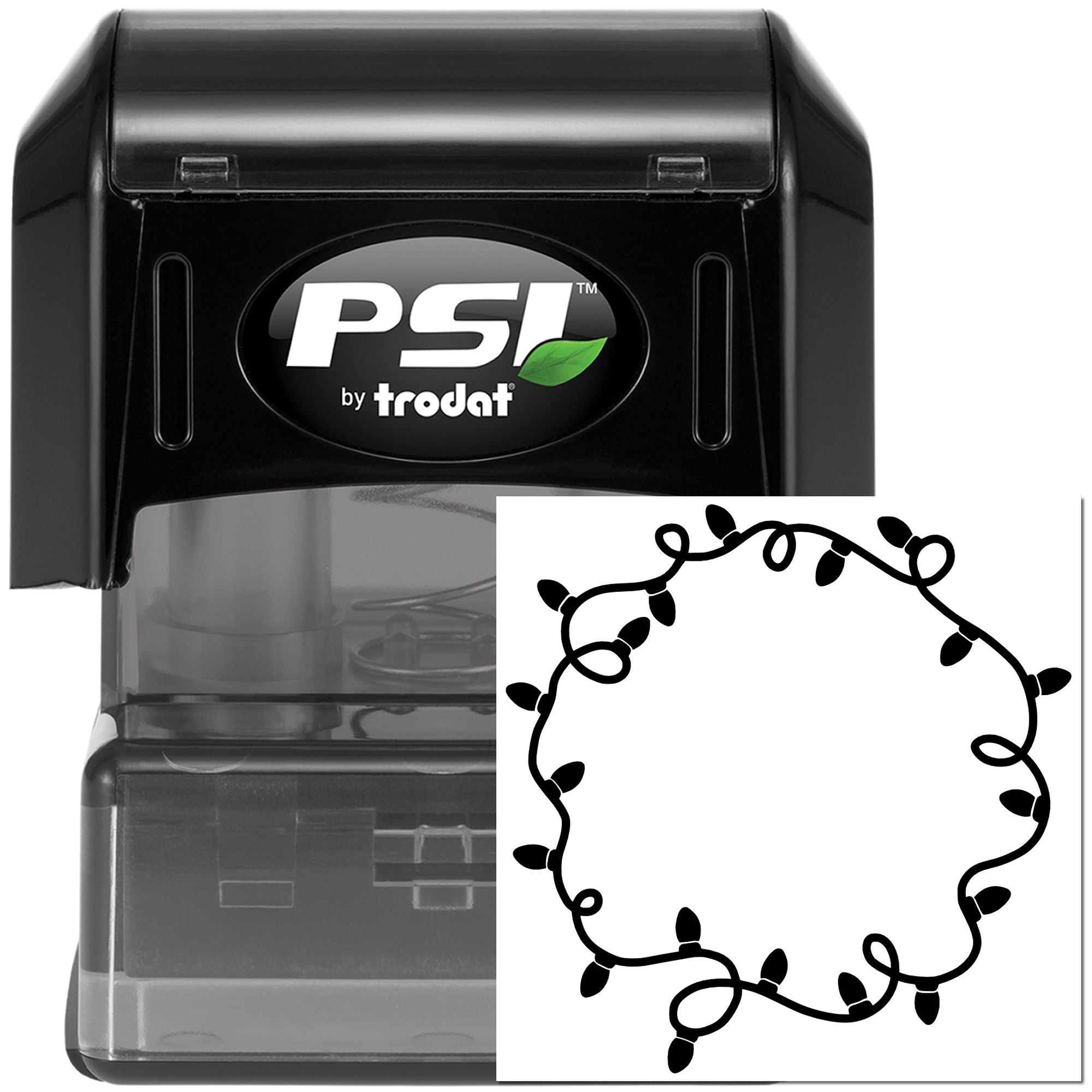 Pre-Inked Circular String Lights Cardmaking Stamp | Engineer Seal Stamps