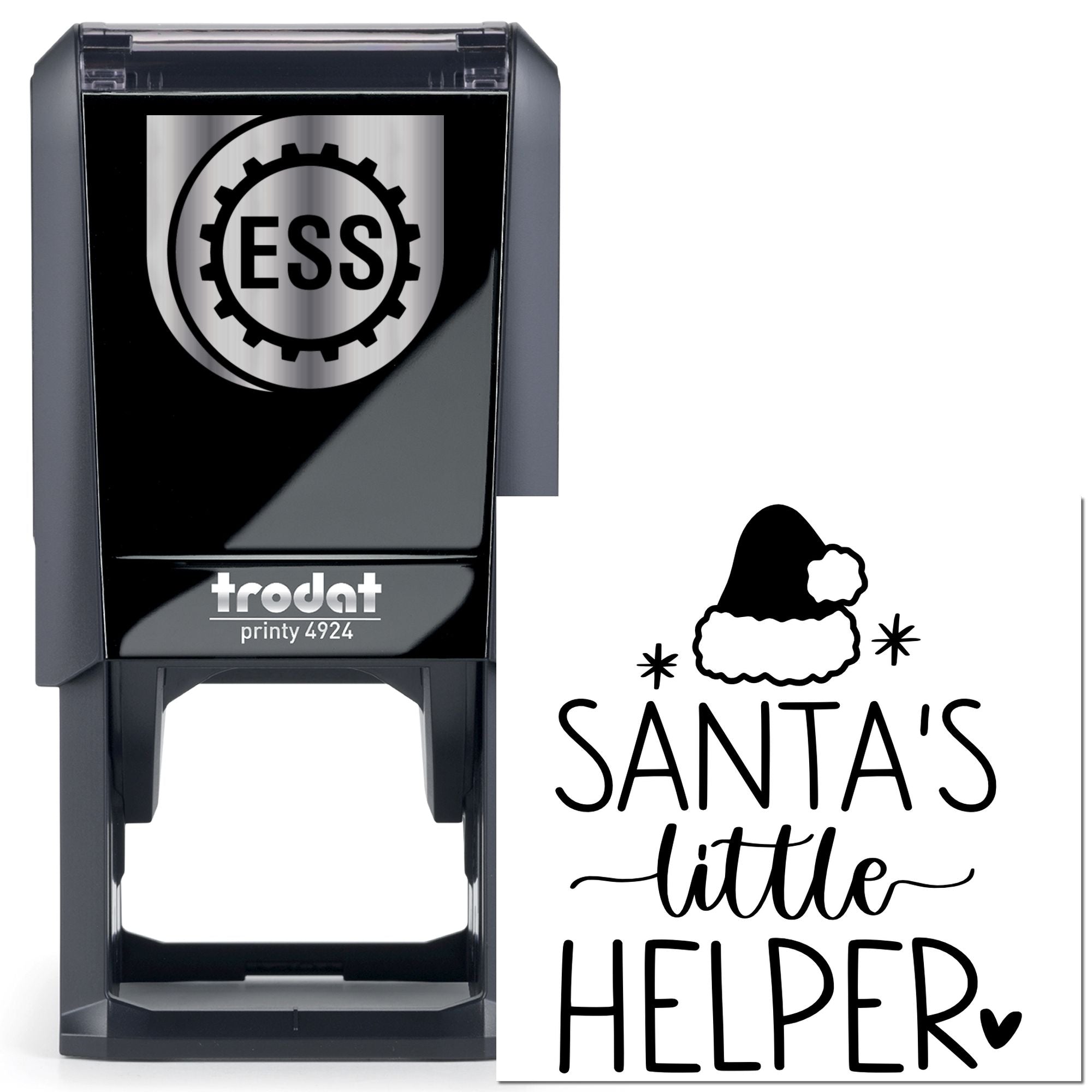 Self-Inking Santa Stamp for Holiday Card Crafting – Santa's Helper Mini ...