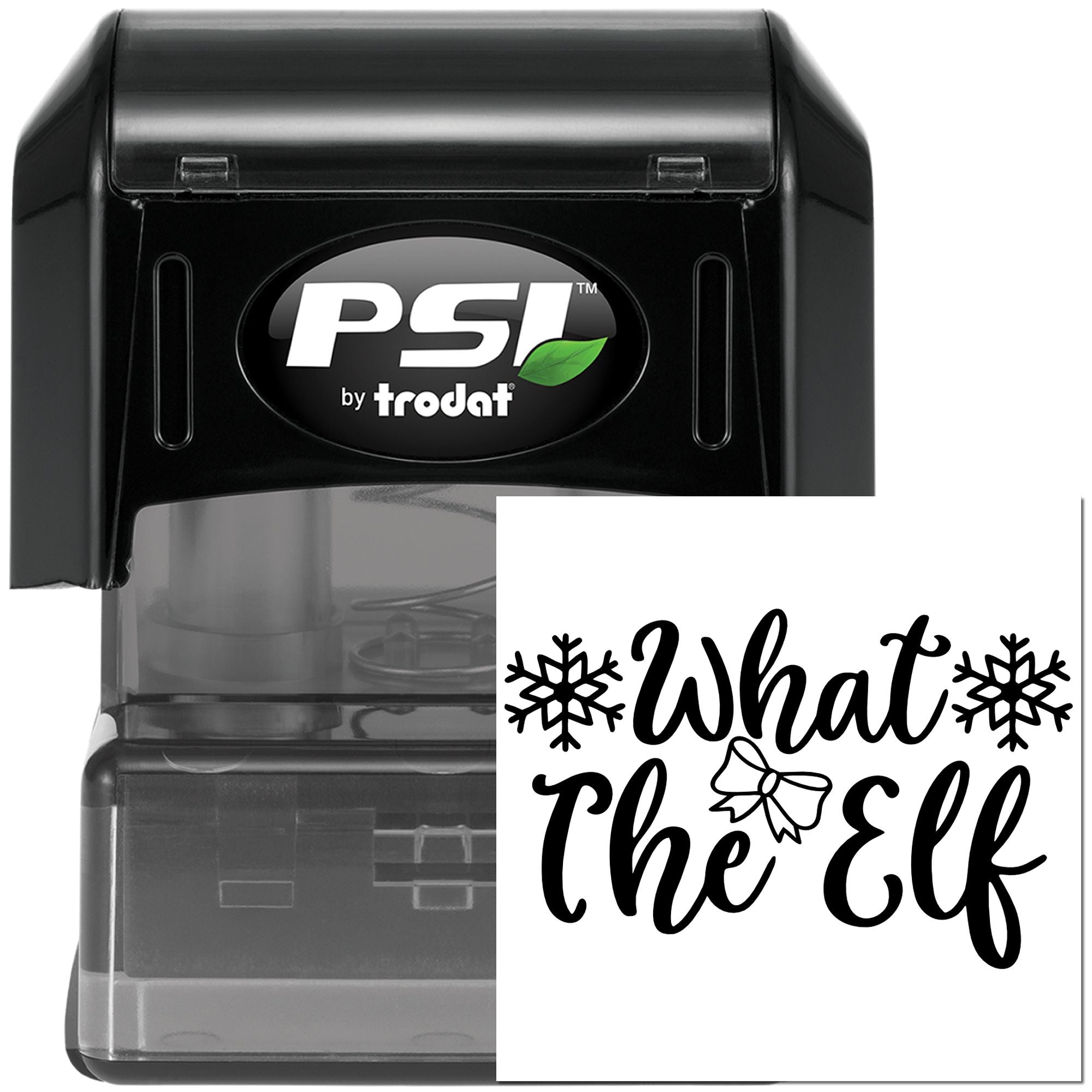 Pre-Inked What The Elf Holiday Card Elf Stamp for Festive Packaging ...