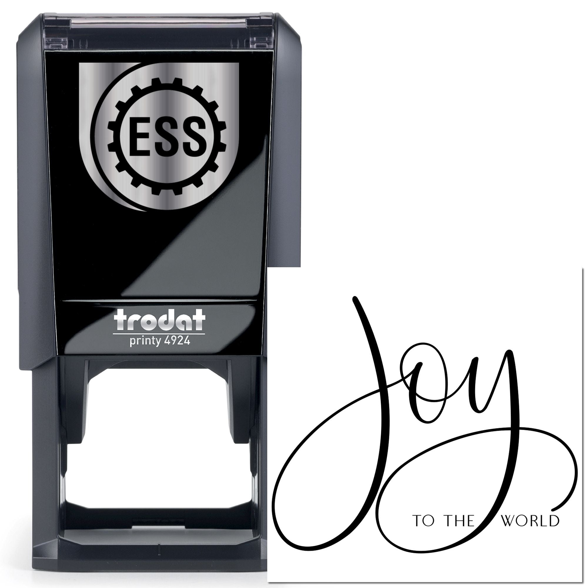 Joyful Script Self-Inking Stamp for Cardmaking and Branding - Ideal for ...
