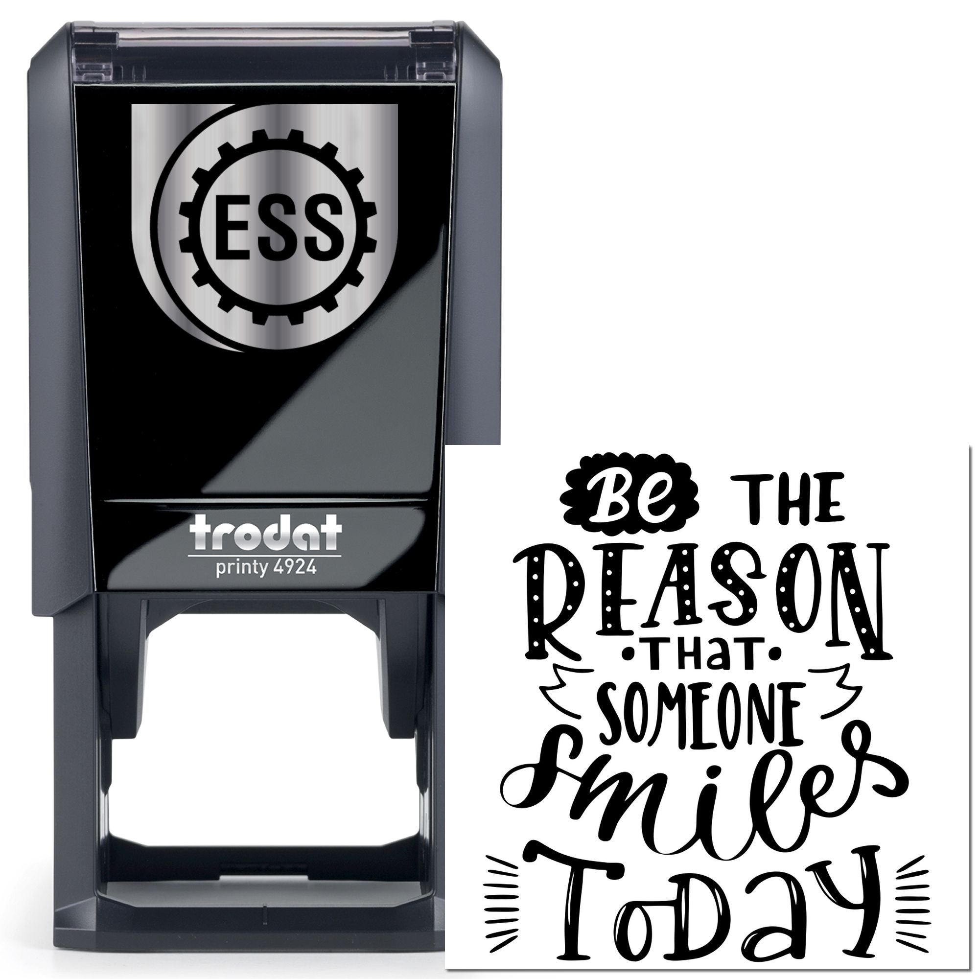 High-Quality Self-Inking Place Card Stamp with Motivational Quotes for ...