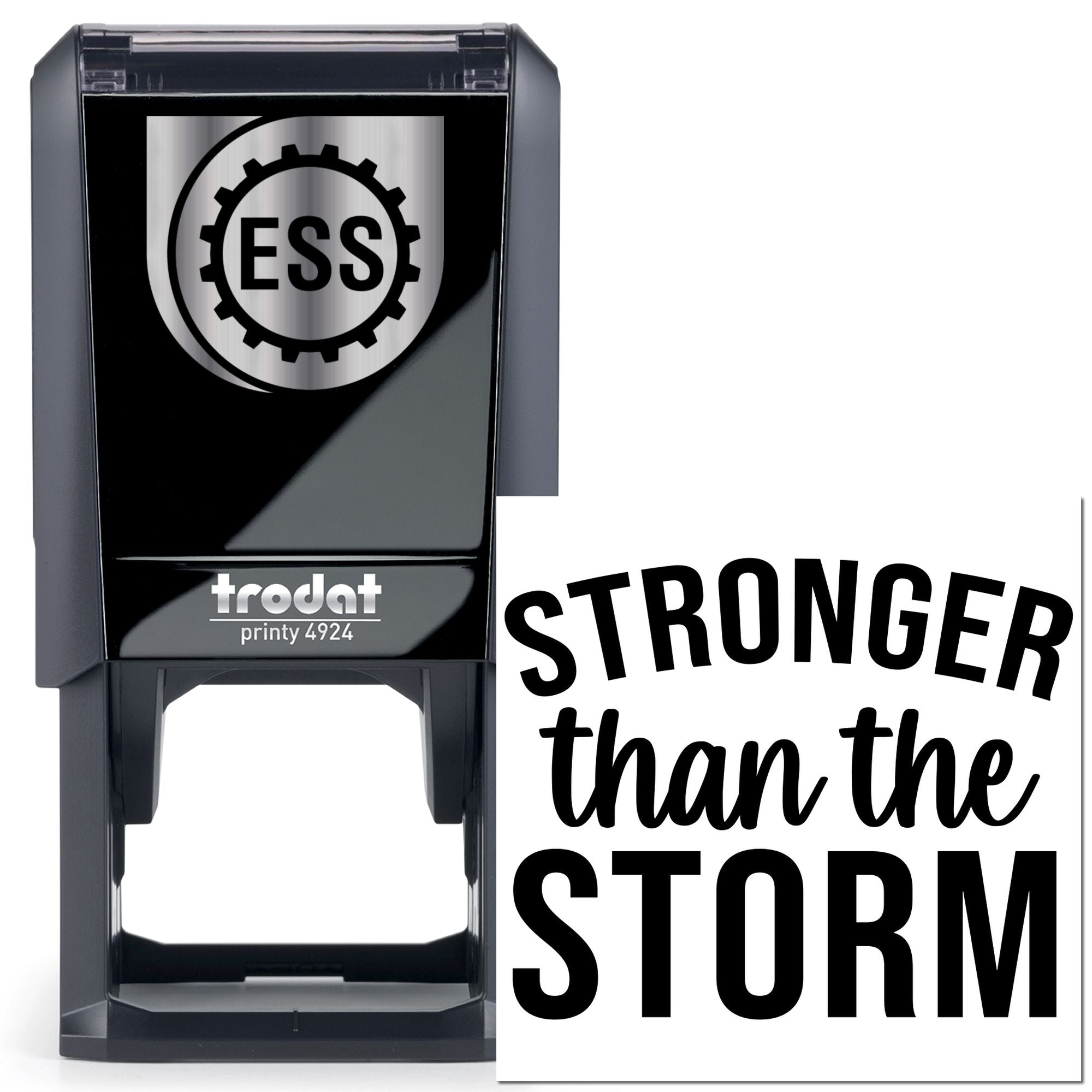 Self-Inking Stronger Storm Stamp for Bullet Journal and Scrapbooking Needs