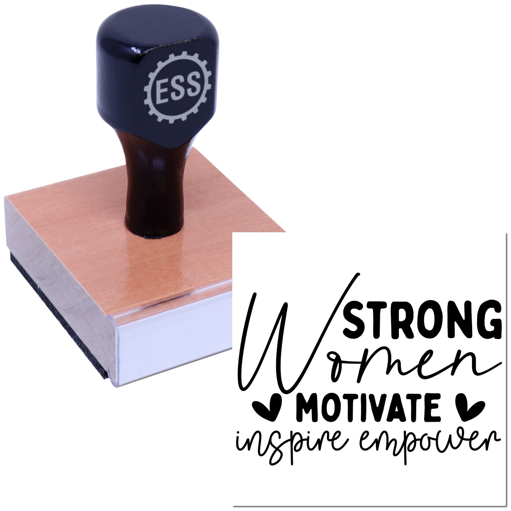 Unstoppable Women Rubber Stamp – Empowerment Craft Stamp for Cardmakers ...