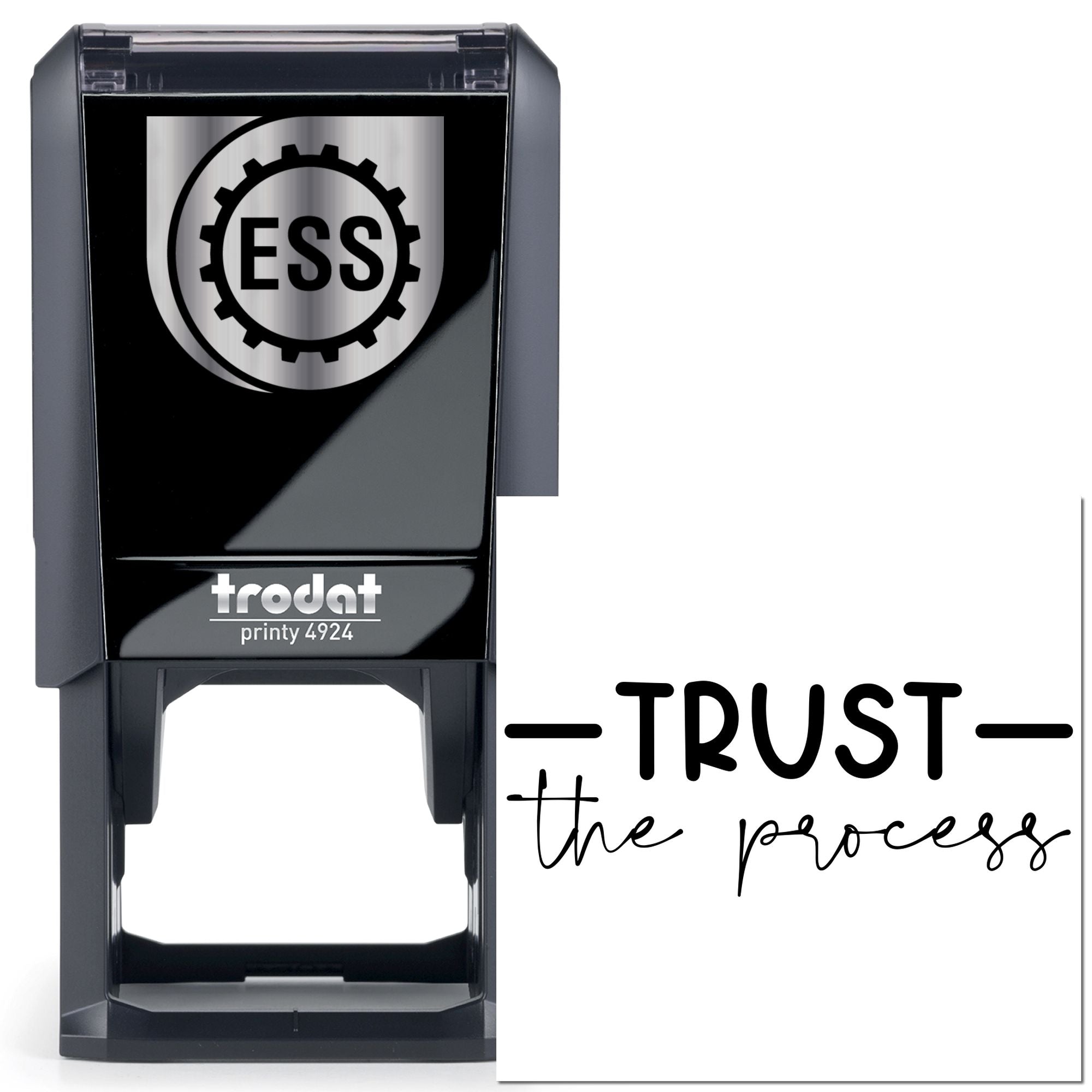 Self-Inking Craft Stamp – Trust Process Stamp for Scrapbooks and Journals