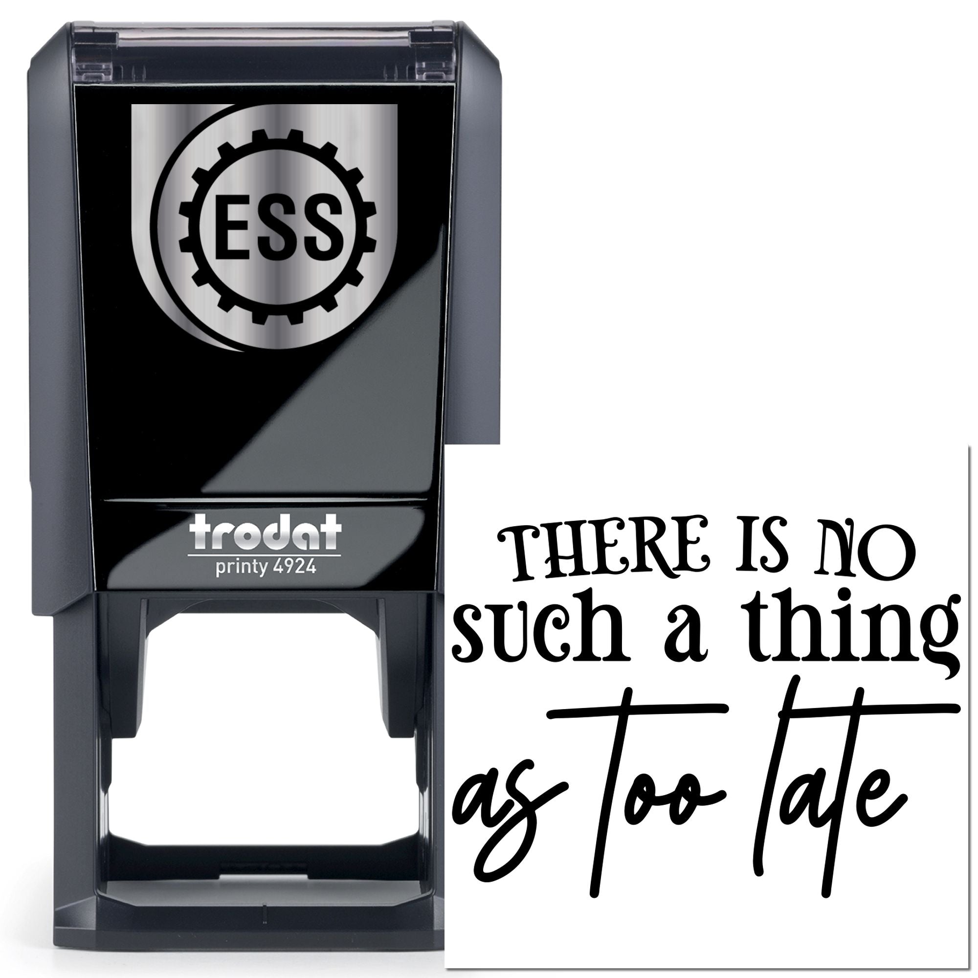 Never Late Note Stamp - Self-Inking Tardy Stamp for K-12 Teachers and ...