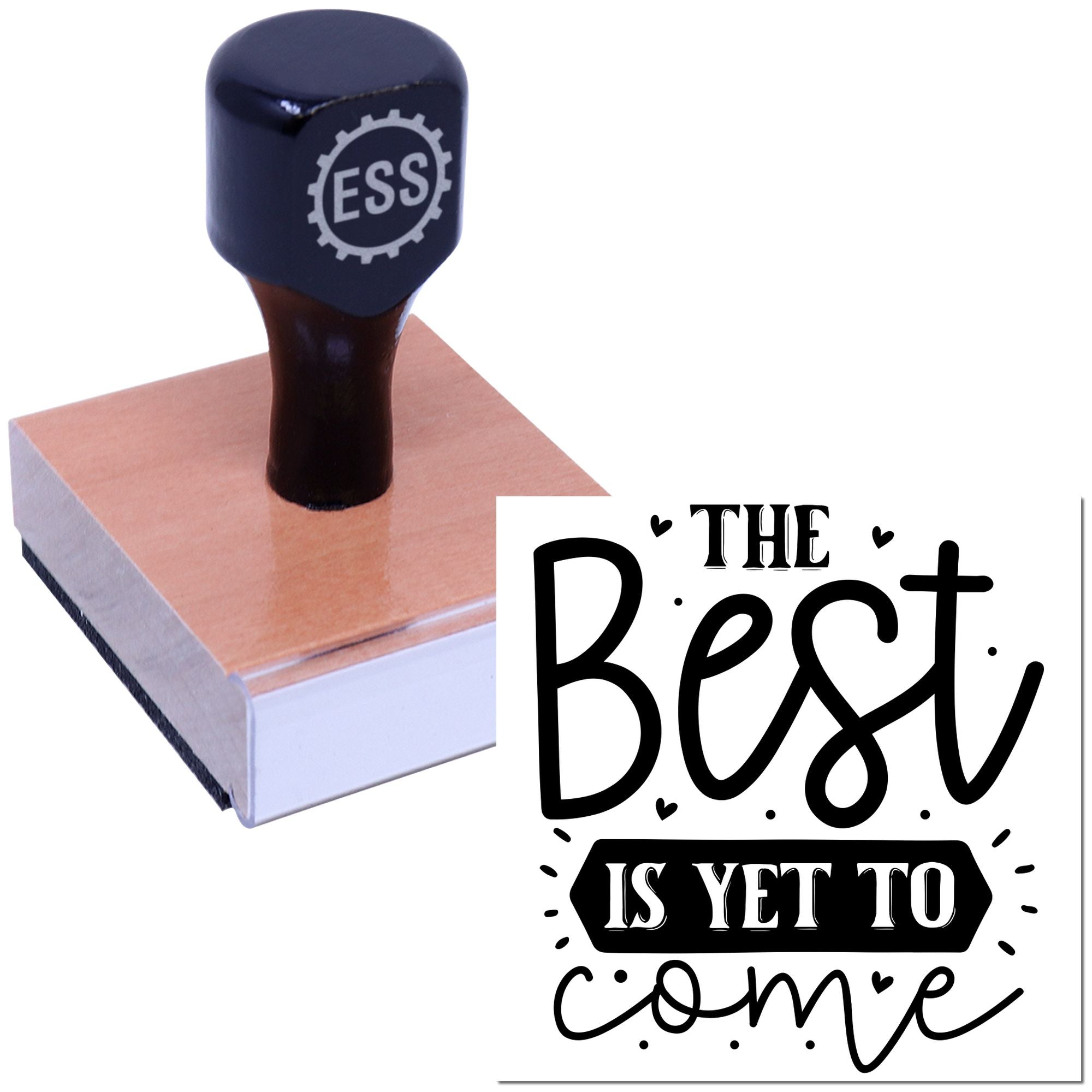 Uplifting Future Promise Mini Card Rubber Stamp | Engineer Seal Stamps