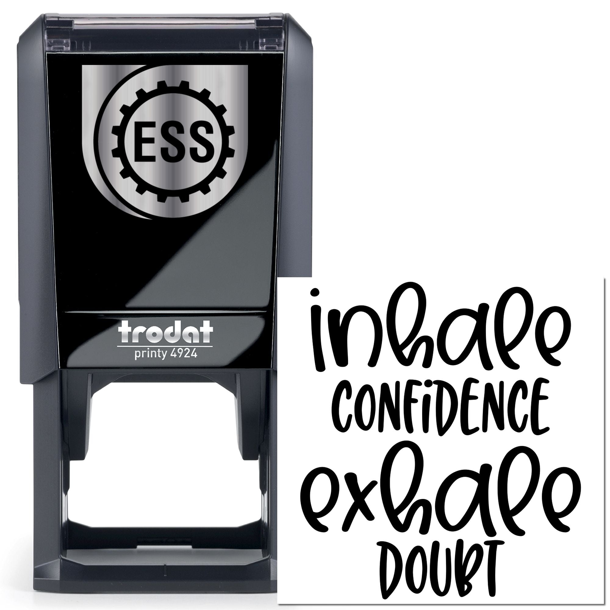 Self-Inking Inhale Confidence Motivational Postcard Stamp & Therapist ...