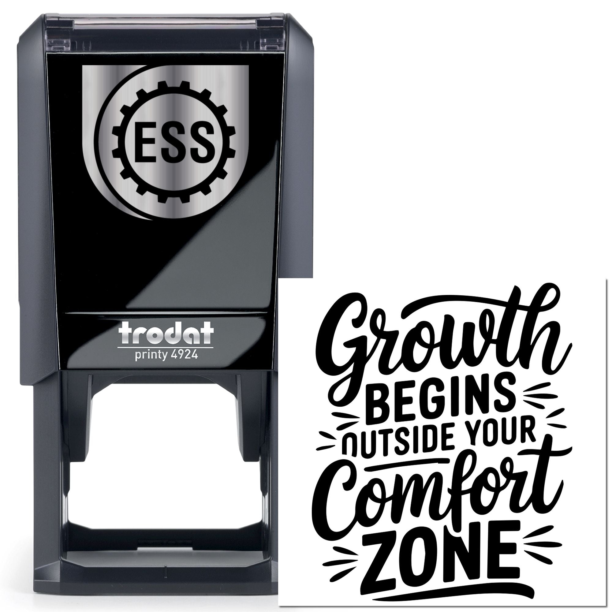 Self-Inking Growth Zone Mini Card - Growth Mindset Stamp and Homeschool ...