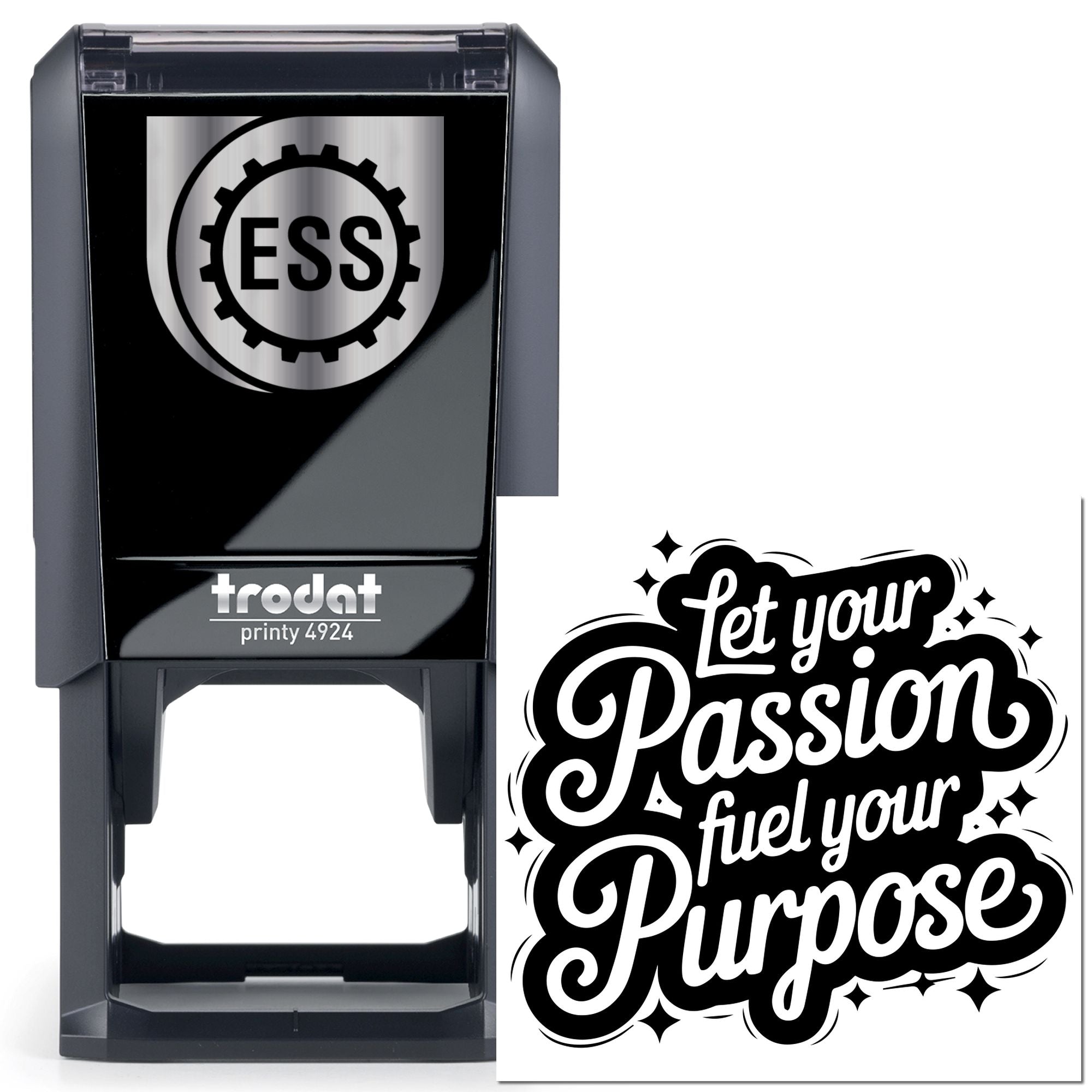 Self-Inking Inspirational Quote Stamp for Paper Crafts, Scrapbook ...