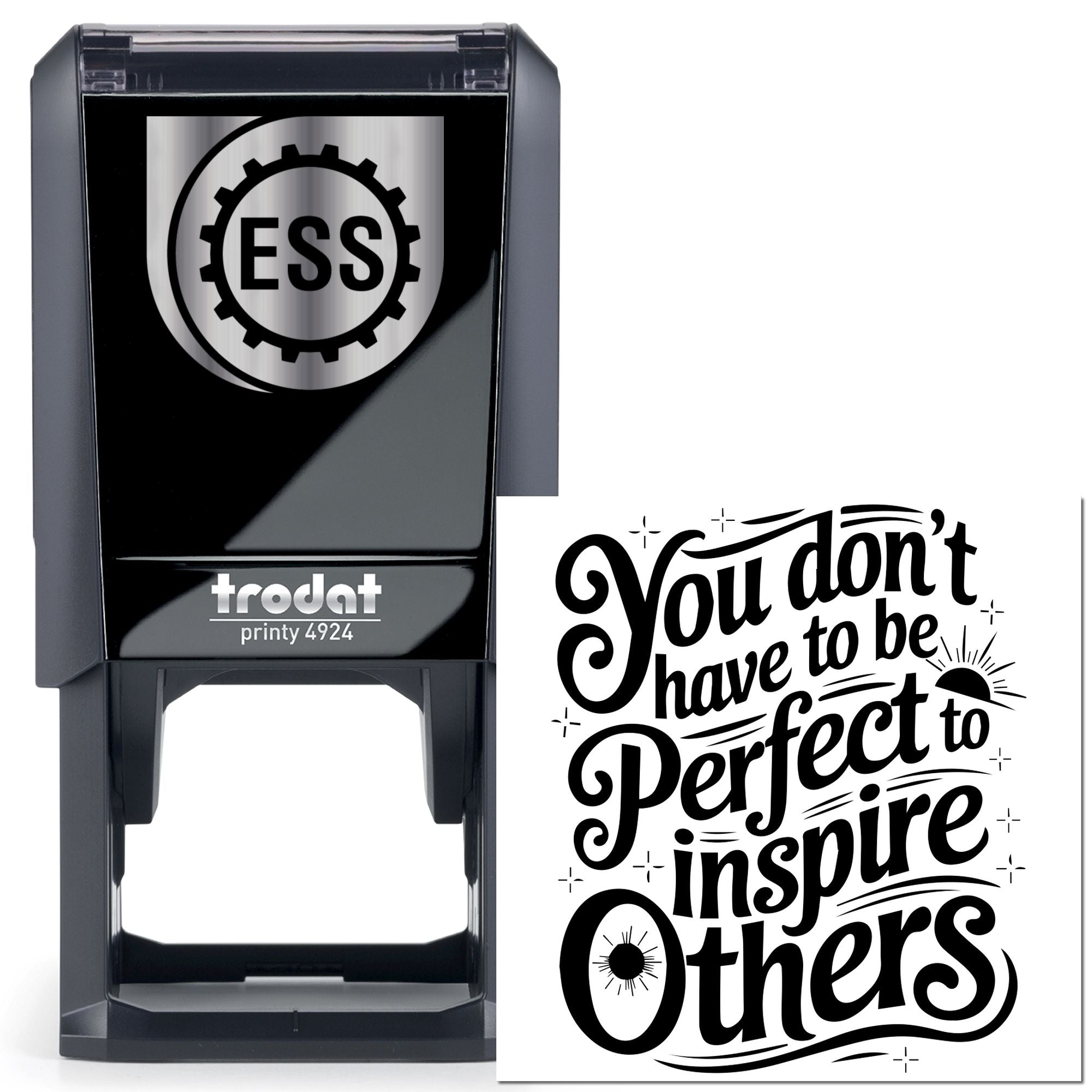 Motivational Postcard Stamp, Self-Inking Inspirational Stamp for Mailers