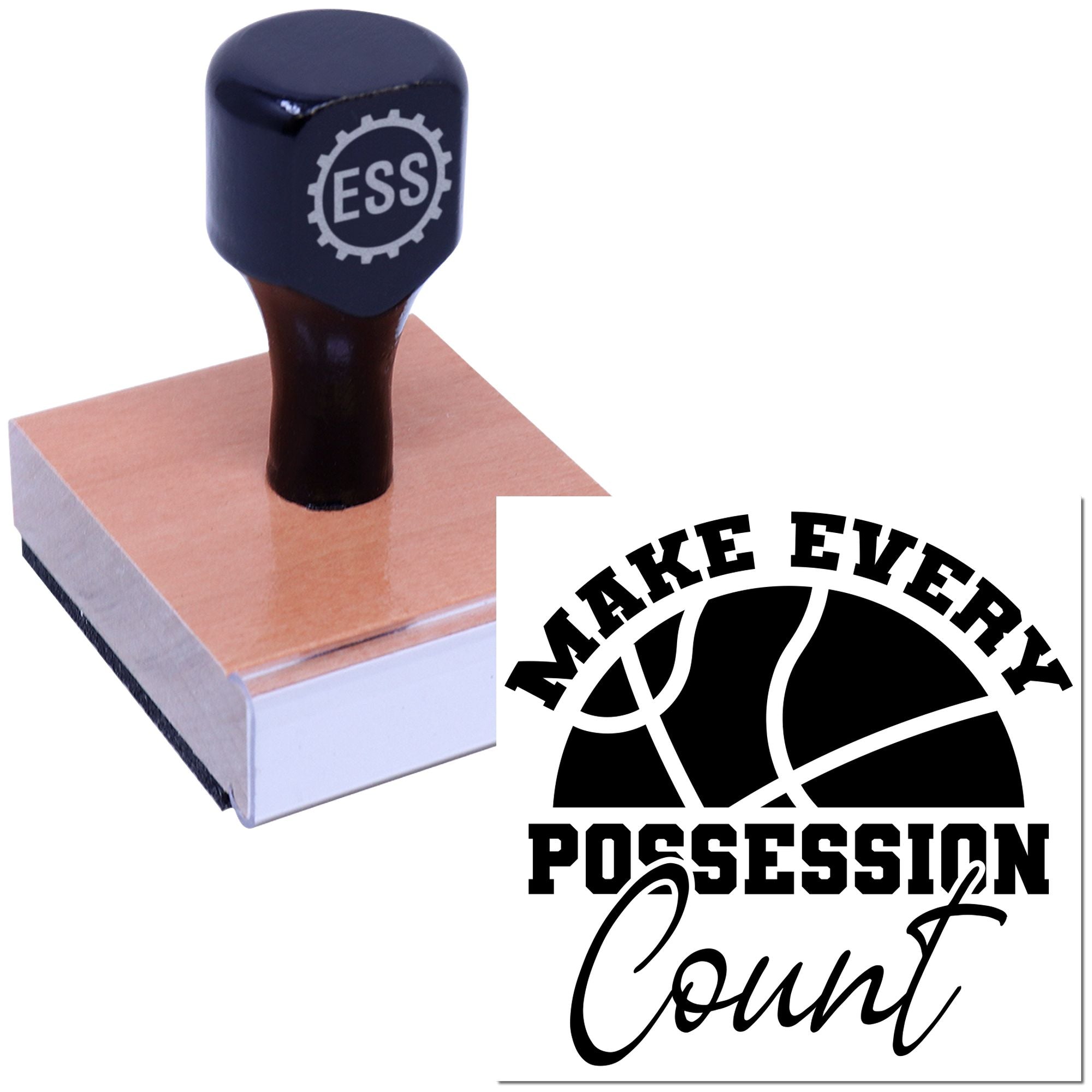 Ball Control Matters Paper Goods Rubber Stamp | Engineer Seal Stamps