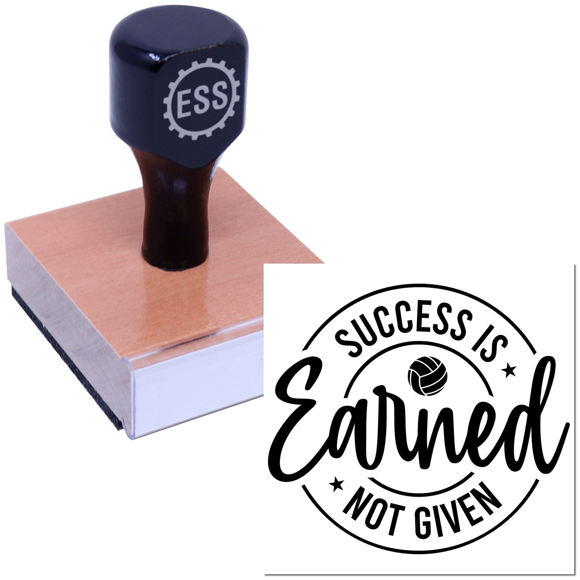 Victory Demands Effort Stamp – Motivational Sentiment Rubber Stamp for ...